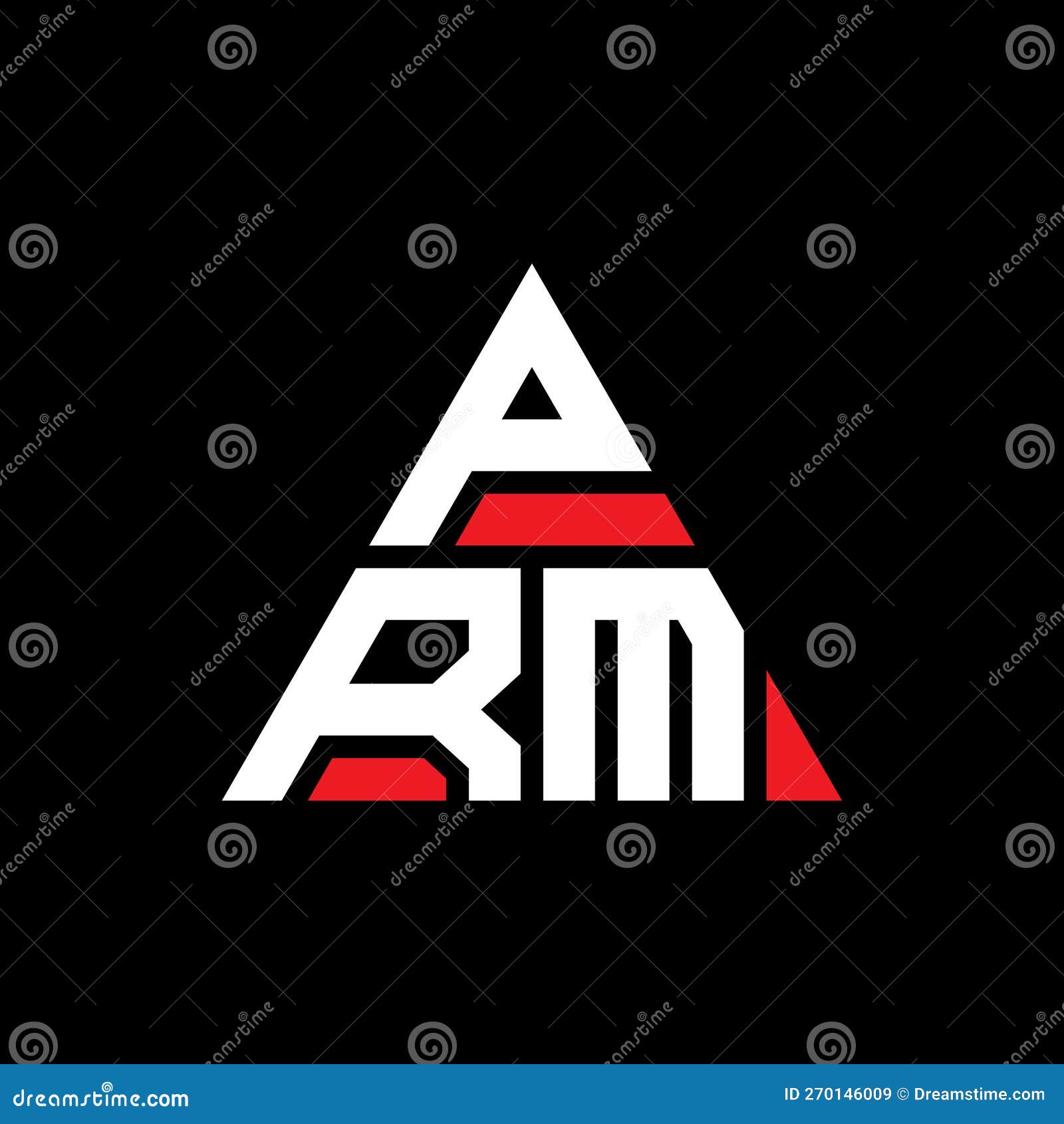 PRM Triangle Letter Logo Design with Triangle Shape. PRM Triangle Logo ...