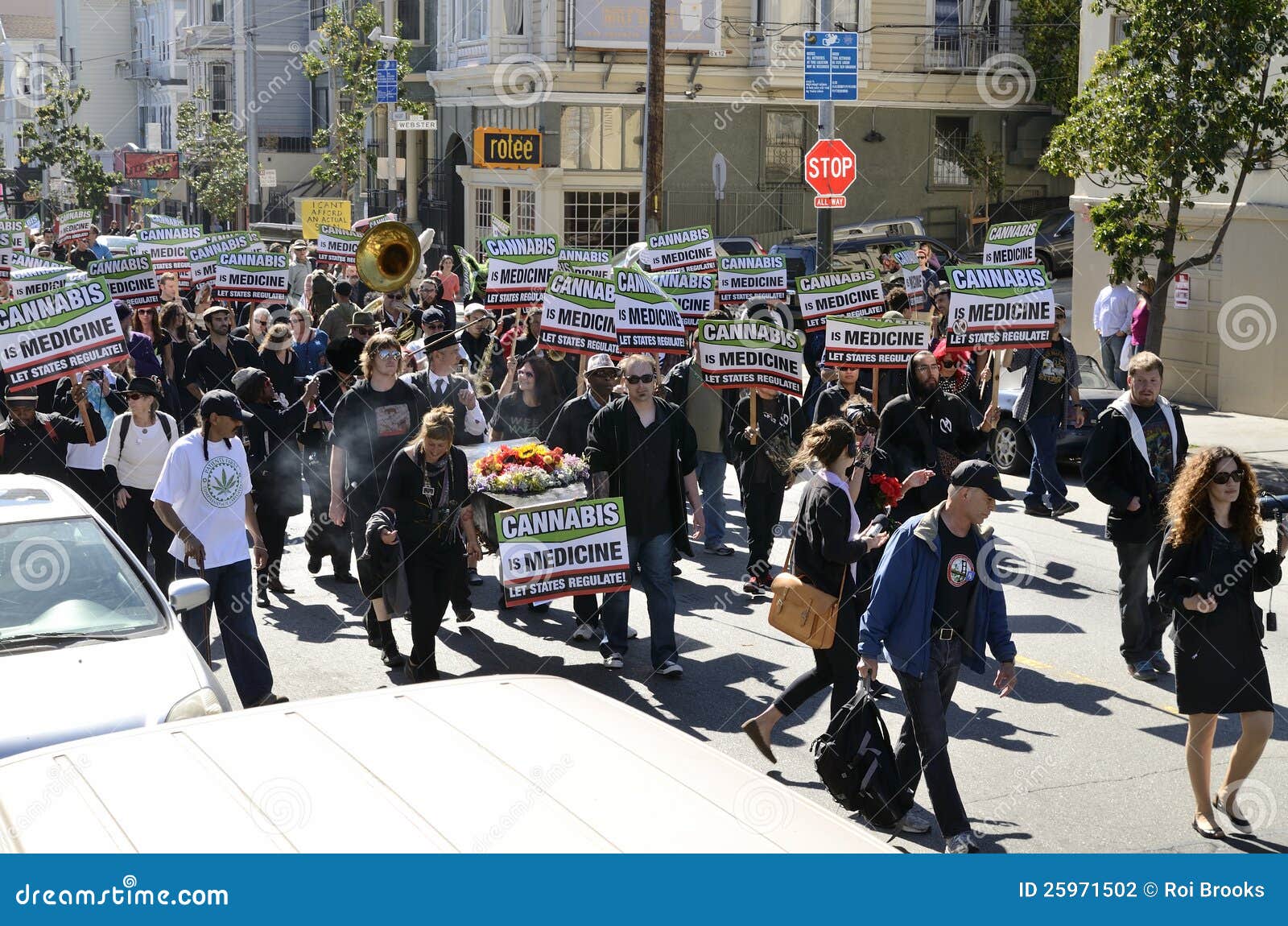 Pro-cannabis Demonstration and Mock Funeral March Editorial Photography ...