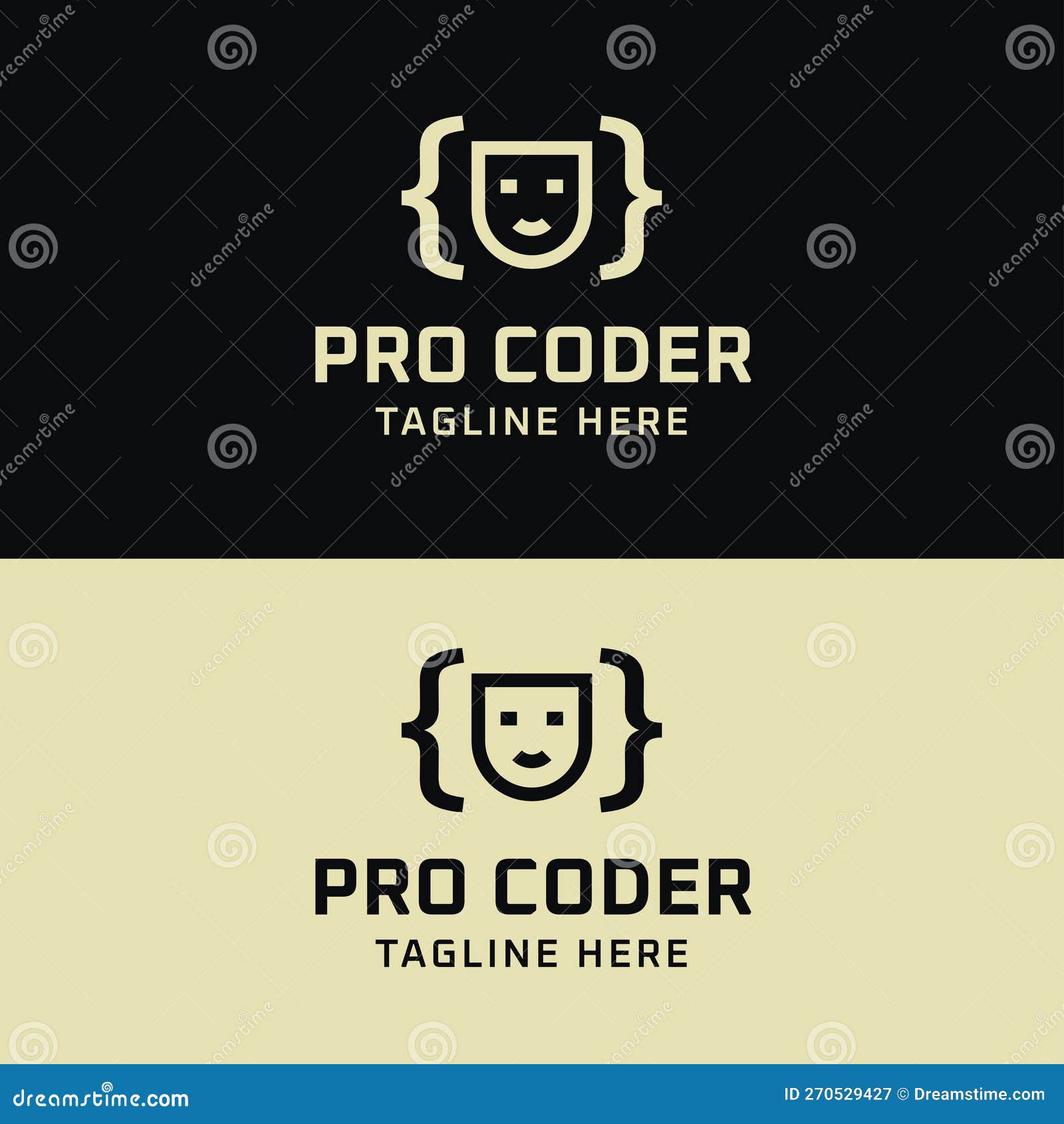Pro Coder Logo stock vector. Illustration of illustrator - 270529427