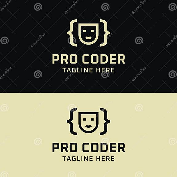 Pro Coder Logo stock vector. Illustration of illustrator - 270529427