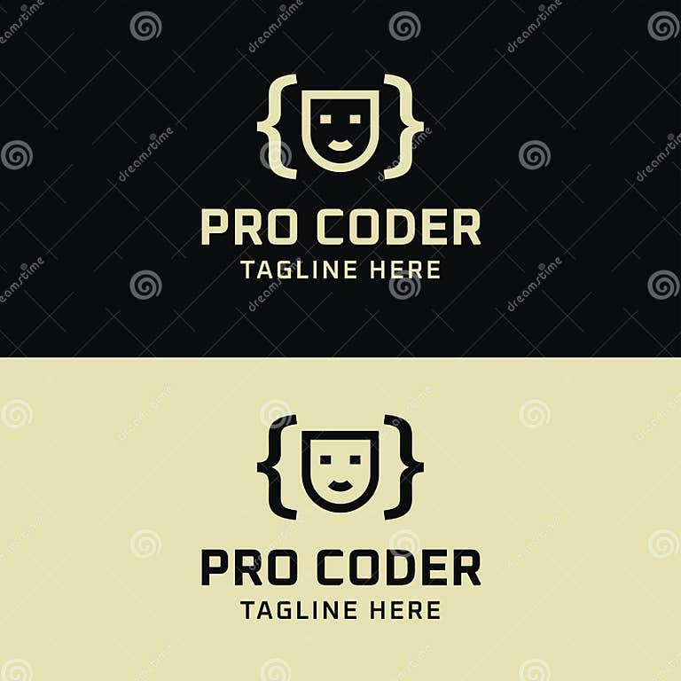 Pro Coder Logo stock vector. Illustration of illustrator - 270529427