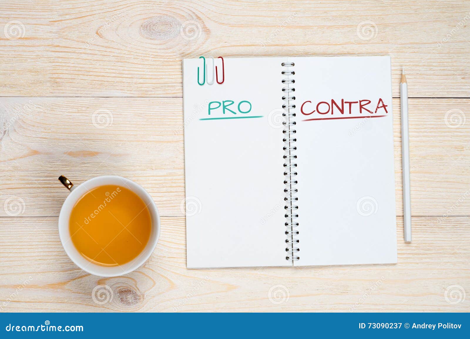 Pro contra concept stock image. Image of choice, pencil - 73090237