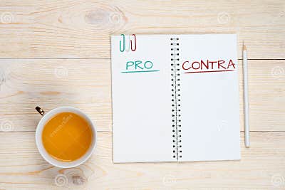 Pro contra concept stock image. Image of choice, pencil - 73090237
