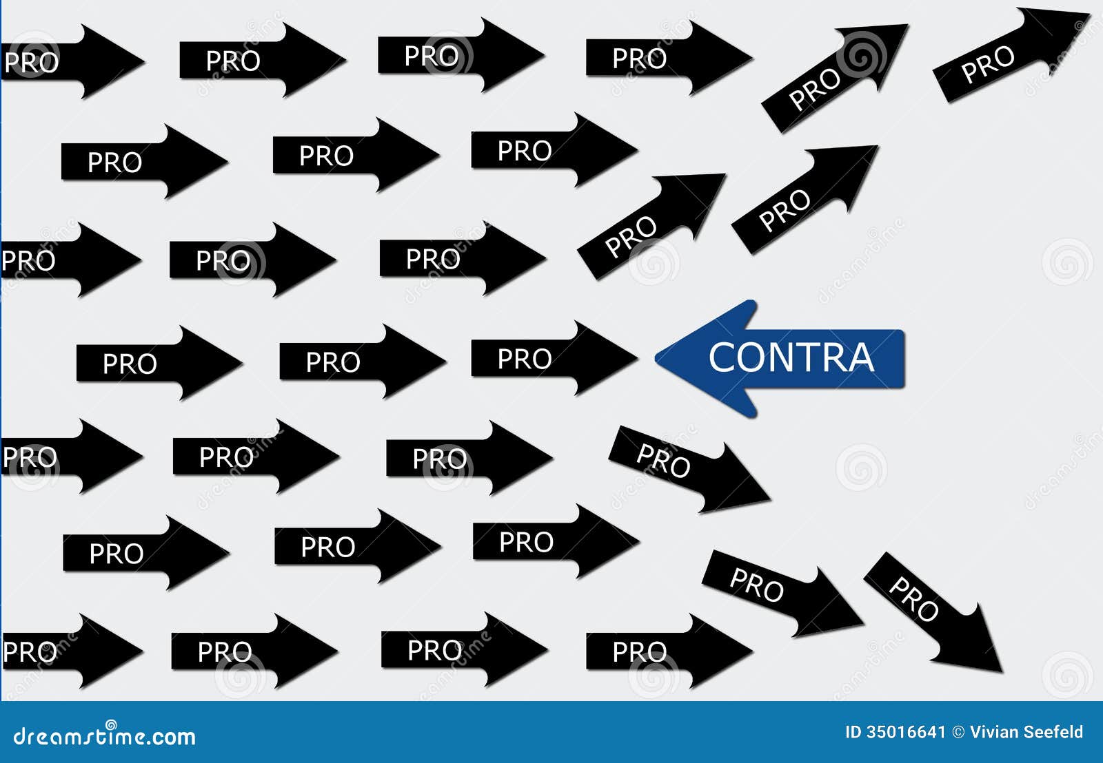 Contra And Pro As Different Choices In Life - Pictured As Words Contra ...