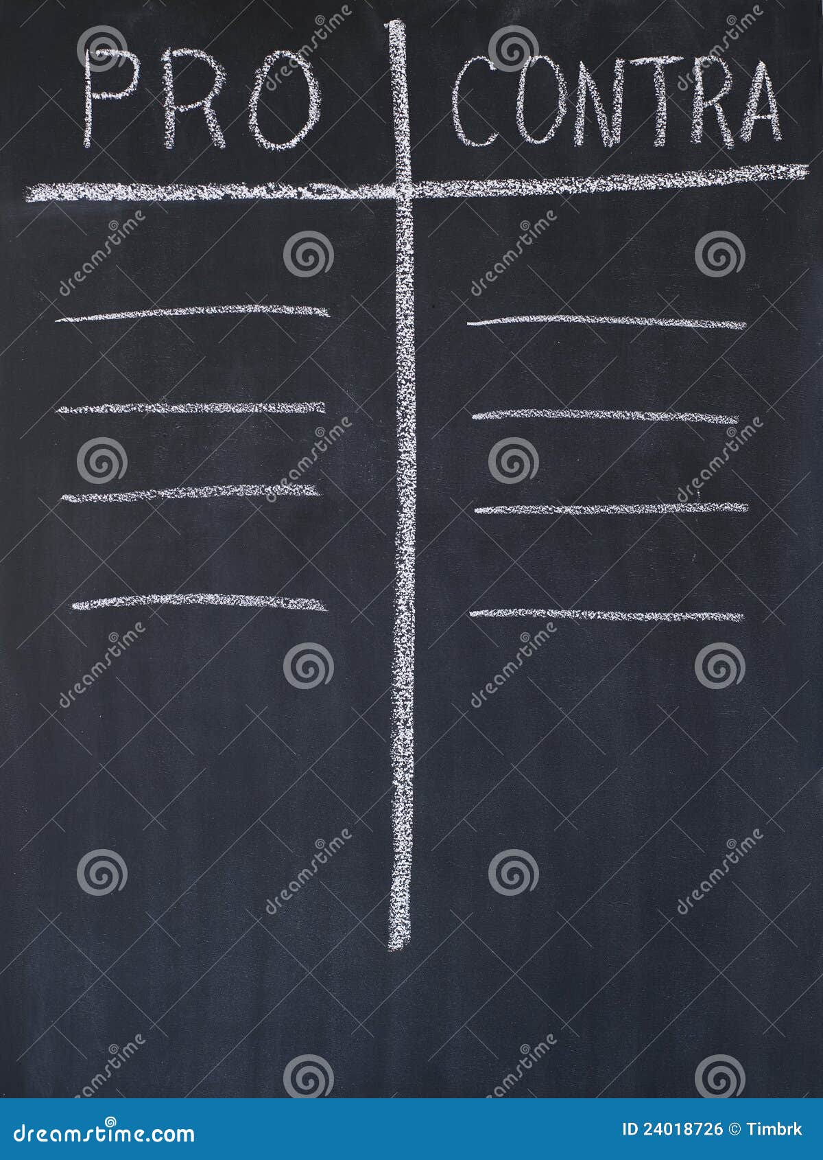 Pro and contra list stock illustration. Illustration of view - 24018726