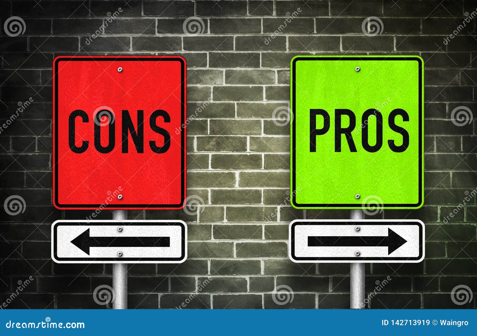 Pro contro il contro illustrazione di stock. Illustrazione di positivo ...