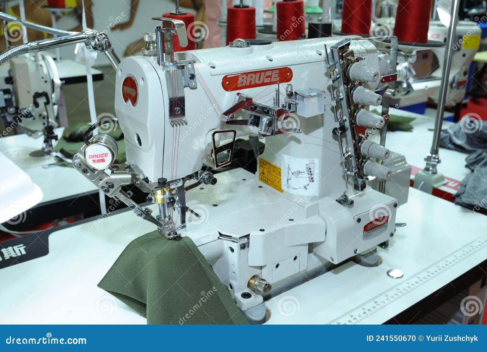 Pro Electric Sewing Machine Bruce Working on a Worktable at the ...