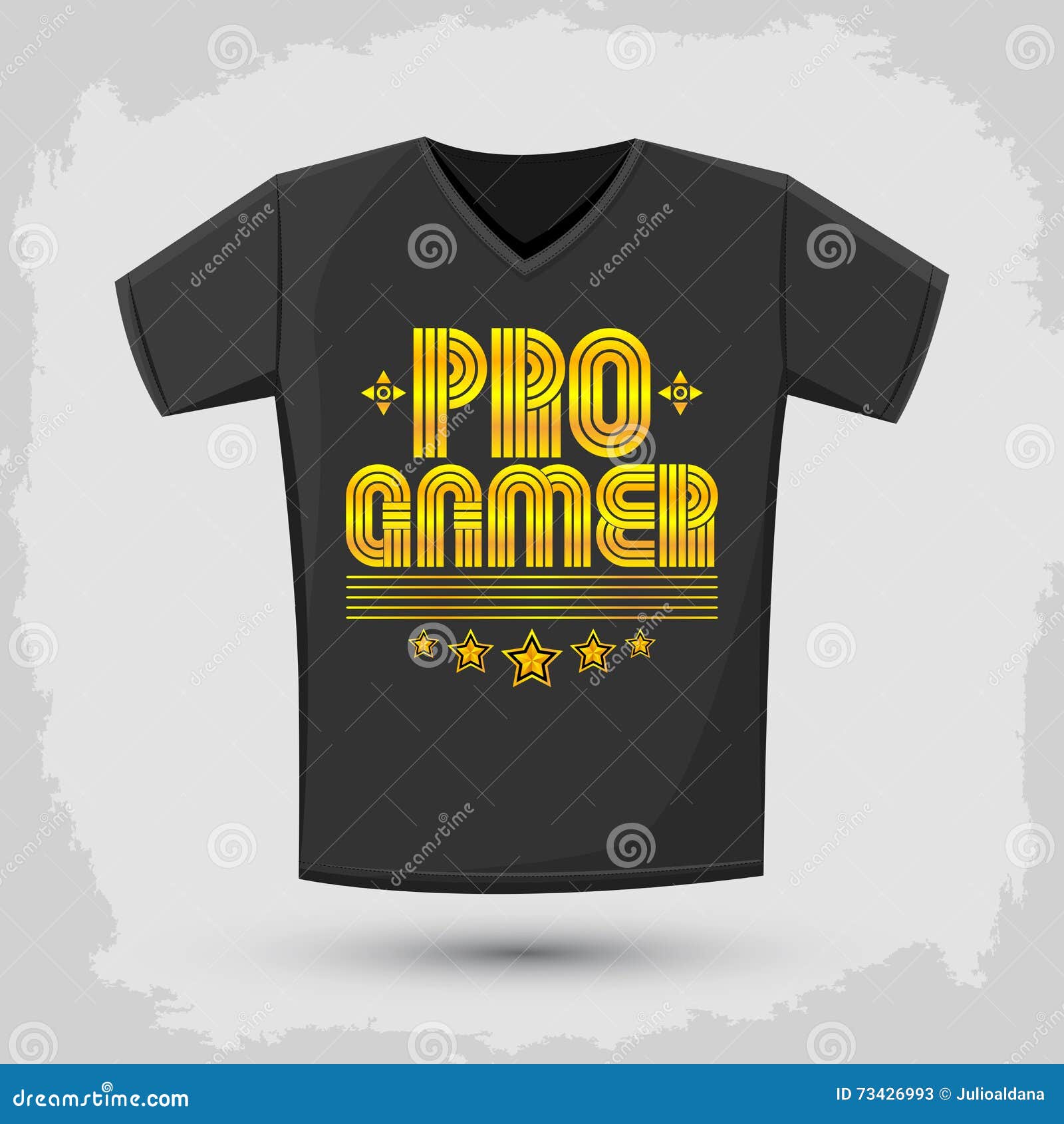 Pro Gamer, Videogames T-shirt Print Vector Design Stock Vector ...