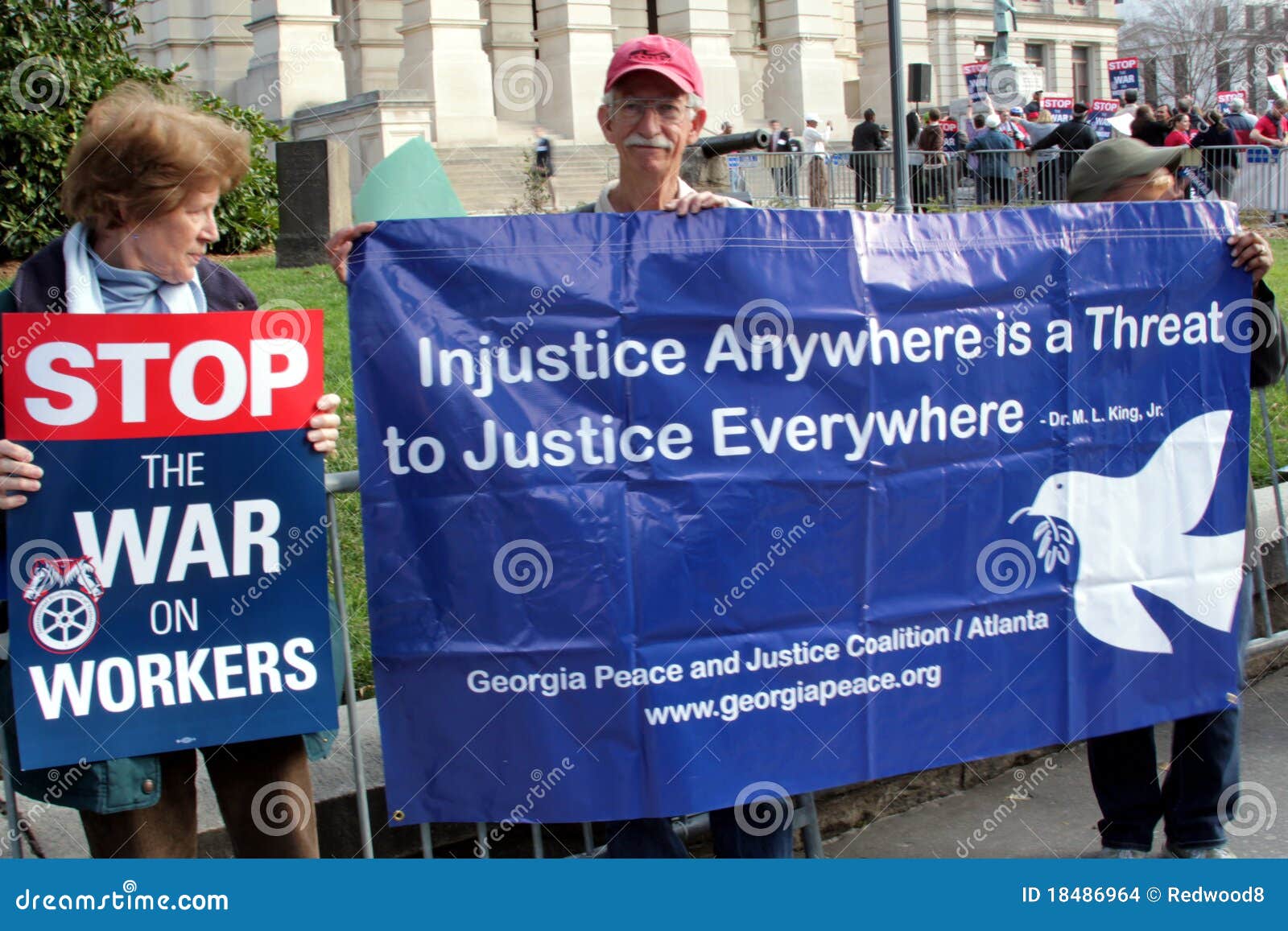 Pro-Labor Protest March in Atlanta Editorial Stock Image - Image of ...