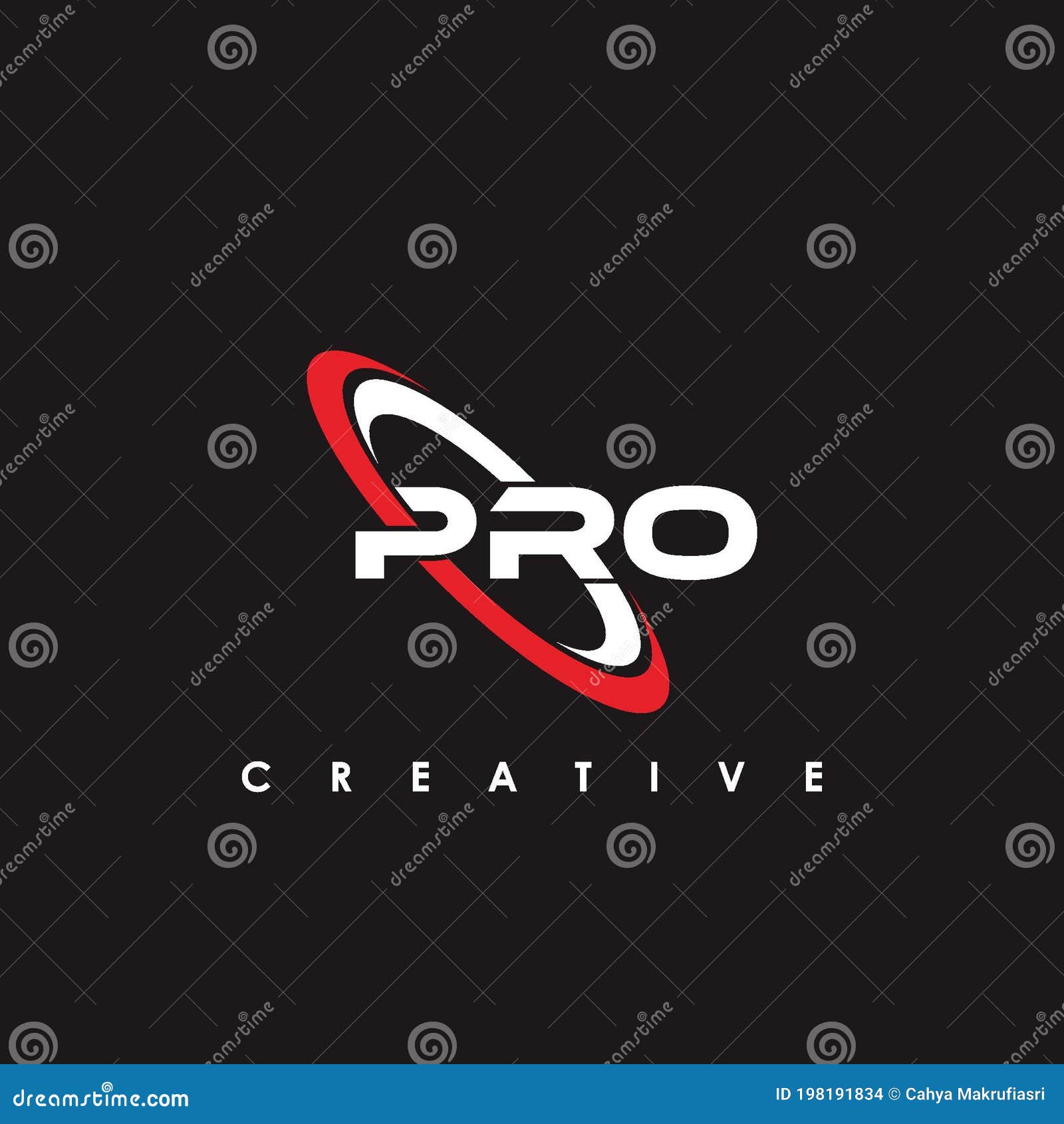 PRO Letter Initial Logo Design Template Vector Illustration Stock ...