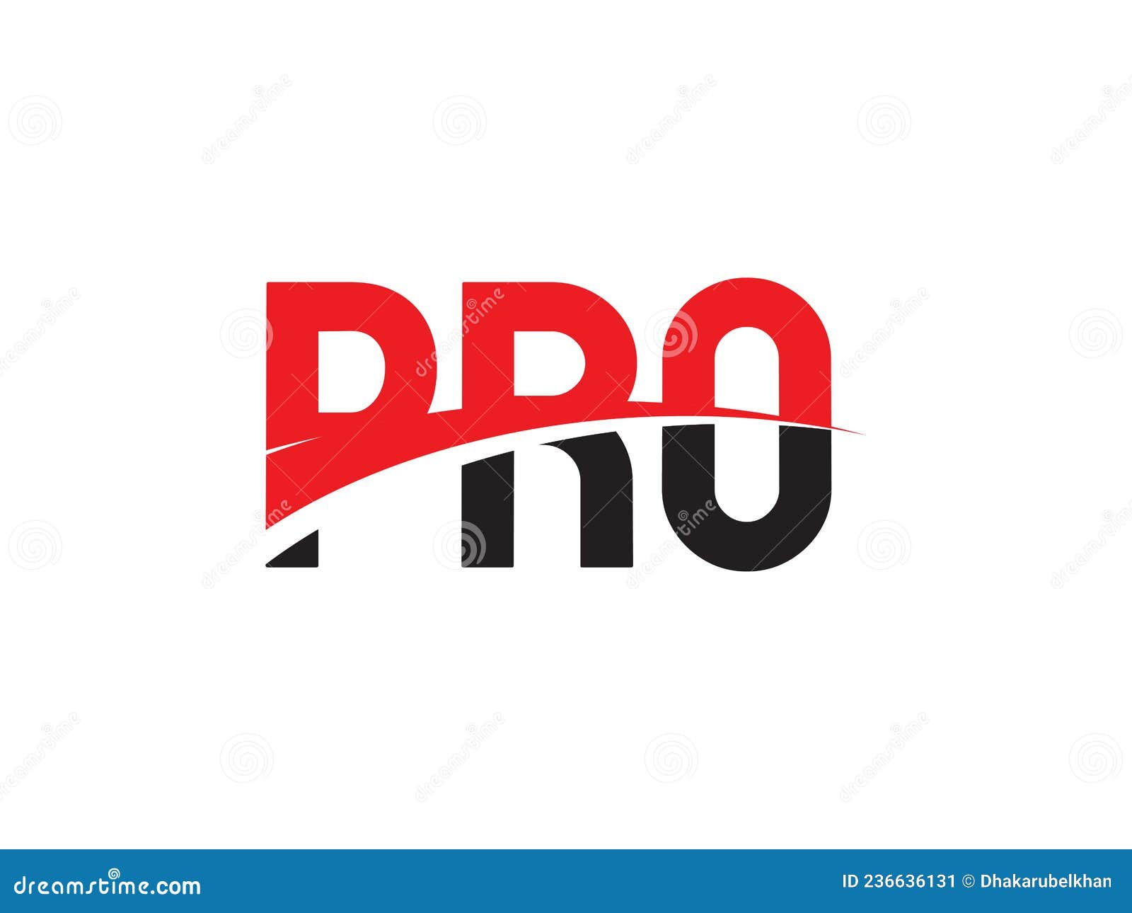 PRO Letter Initial Logo Design Vector Illustration Stock Vector ...