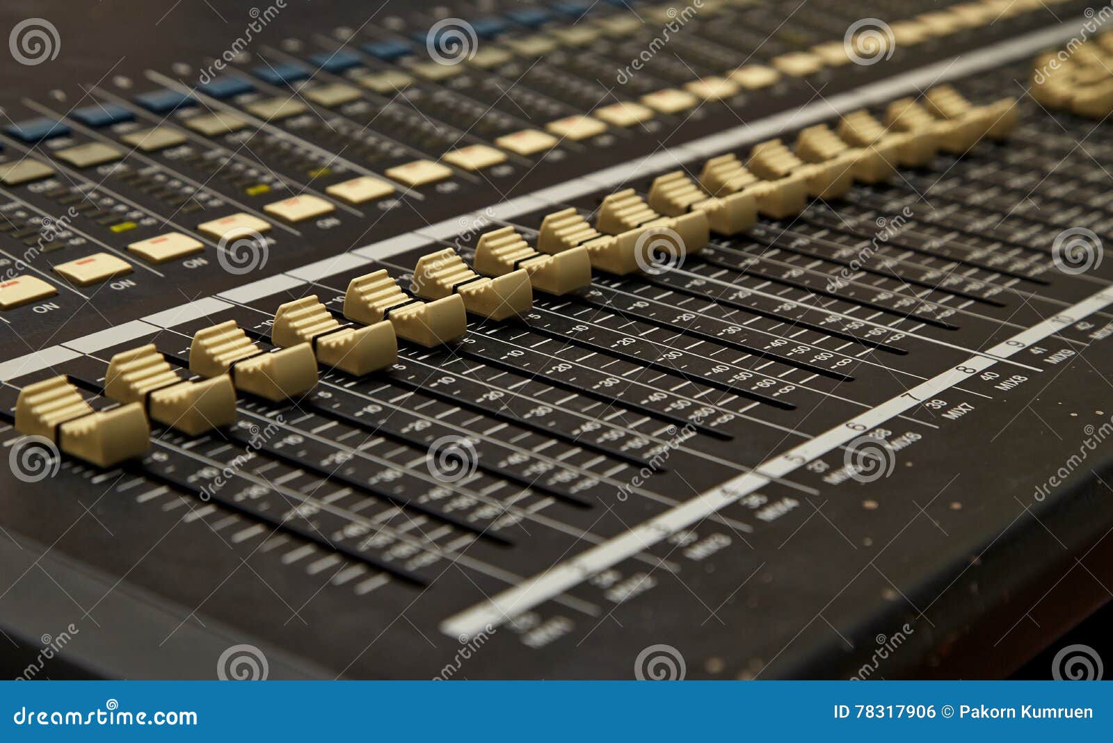 Pro mixing stock photo. Image of mixer, panel, control - 78317906