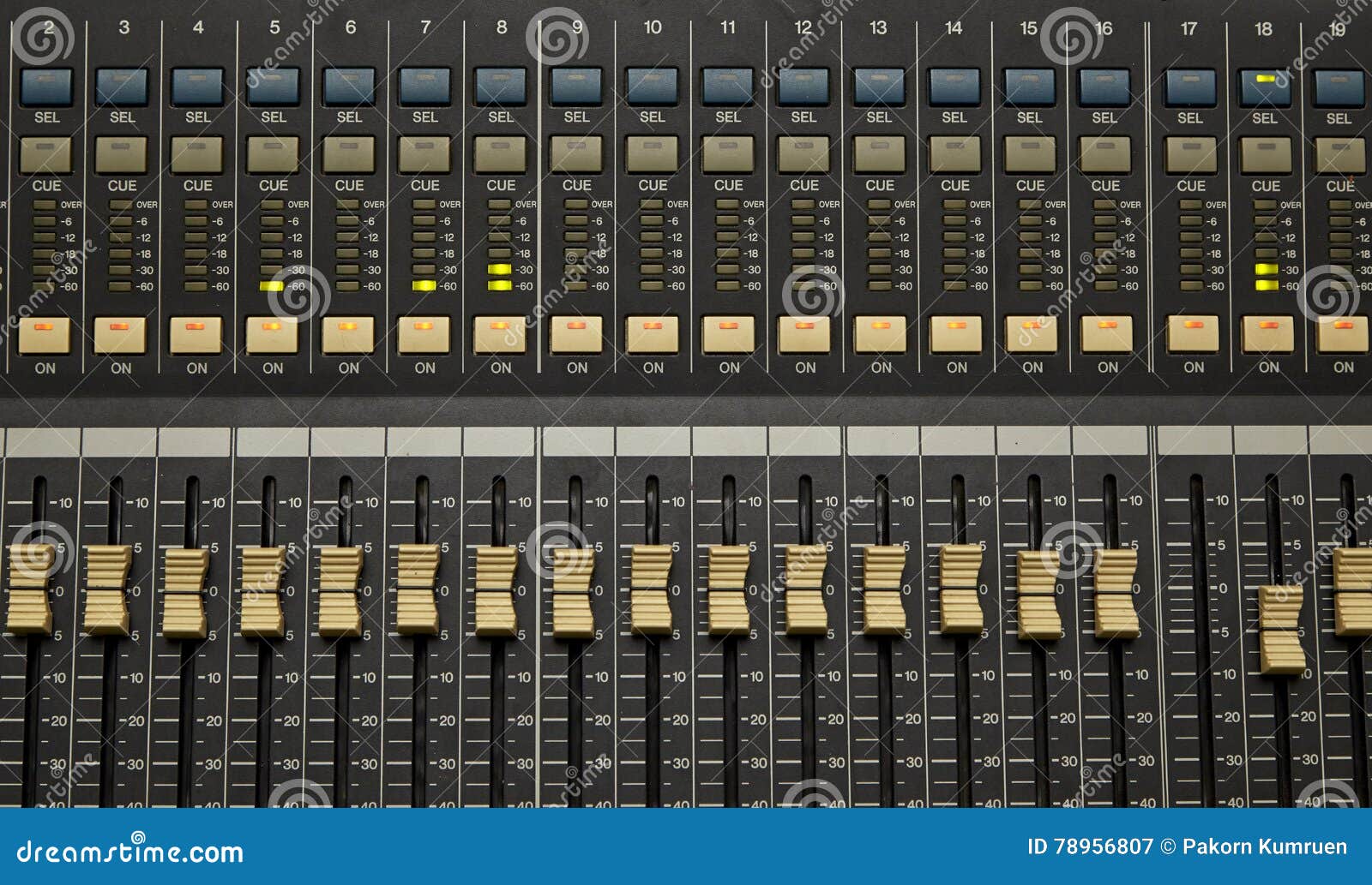 Pro mixing stock image. Image of professional, desk, balance - 78956807