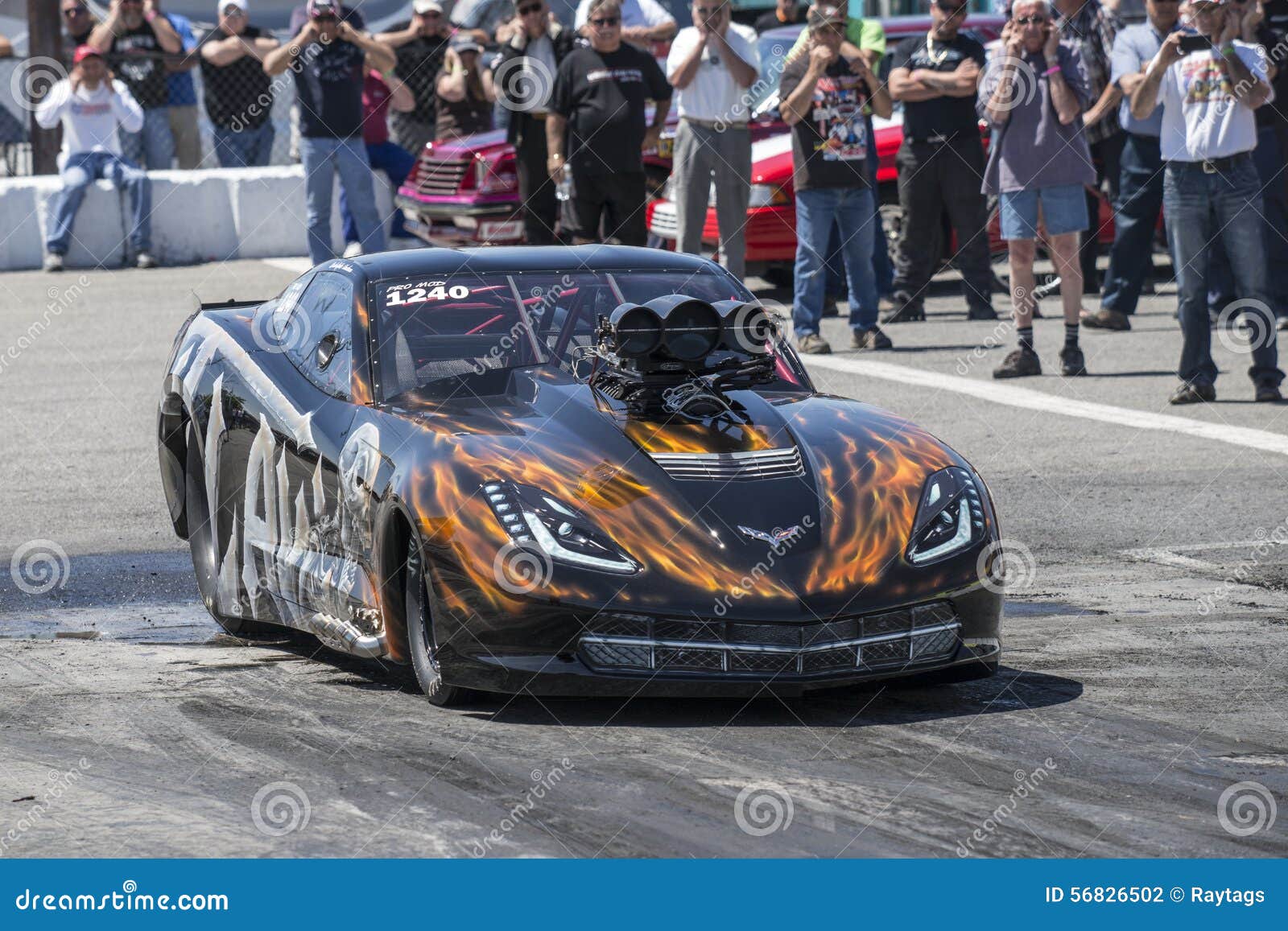 Pro mod de Corvette photographie éditorial. Image du modifié - 56826502