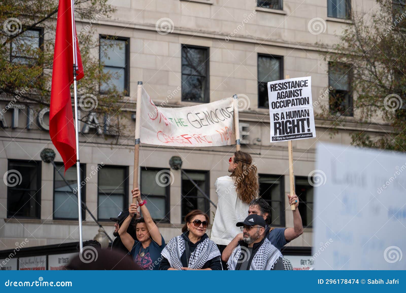 Washington, DC - 11-4-2023: Pro-Palestine Signs at Palestine March ...
