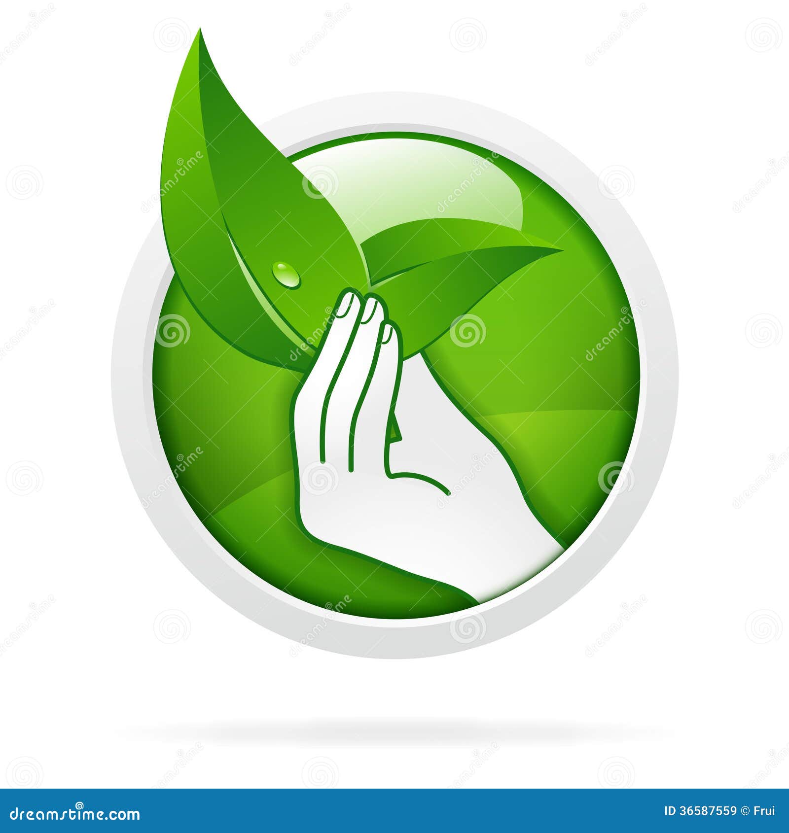 Pro Simbolo Della Natura Di Eco Illustrazione Vettoriale ...
