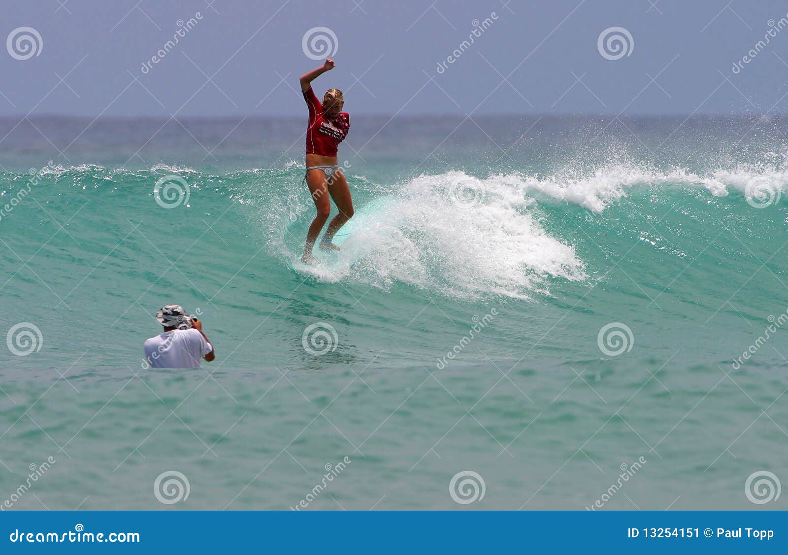 Pro Surfer Bethany Hamilton Surfing at Waikiki Editorial Photo - Image ...