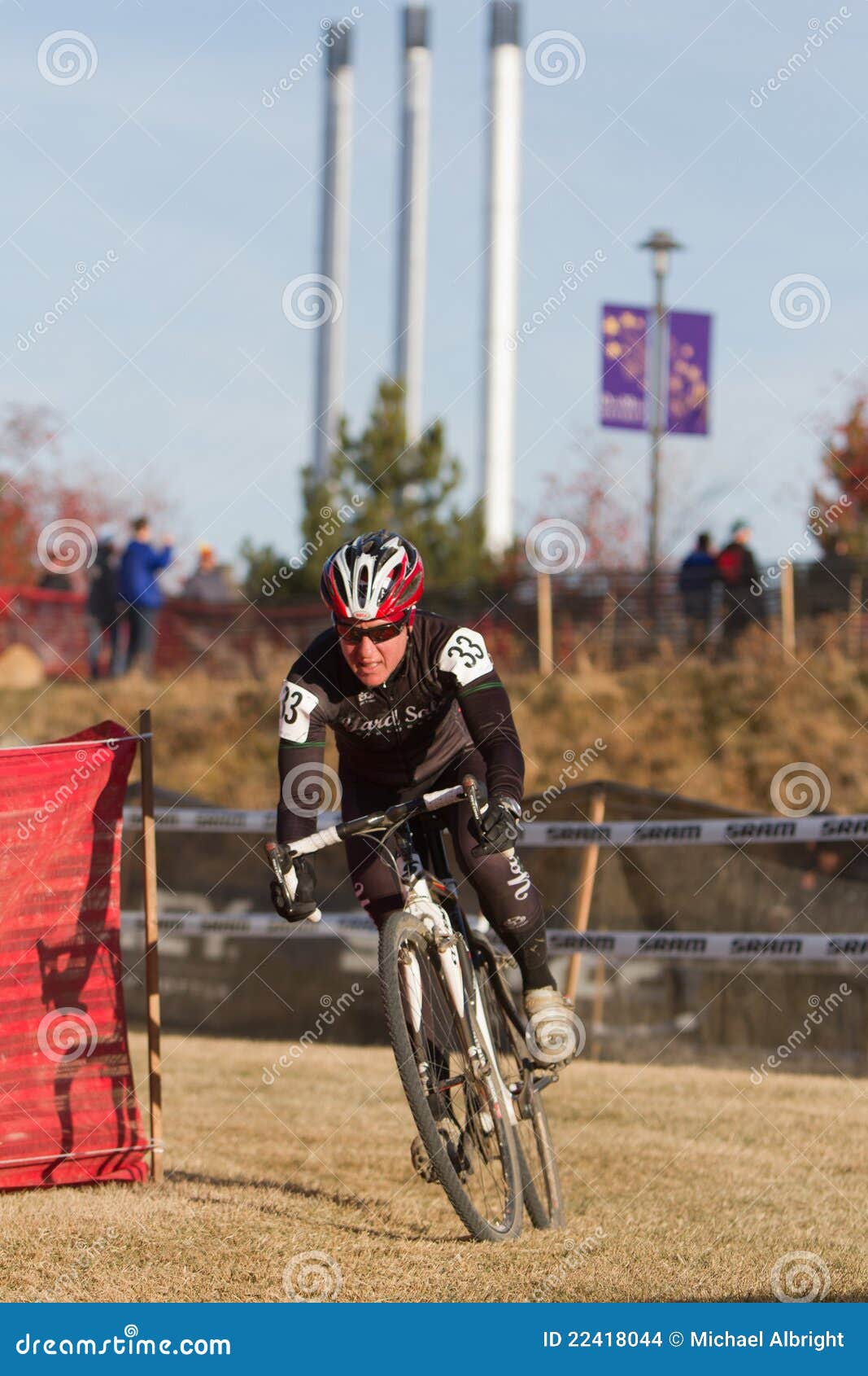 Pro Woman Cyclocross Racer editorial stock image. Image of event - 22418044