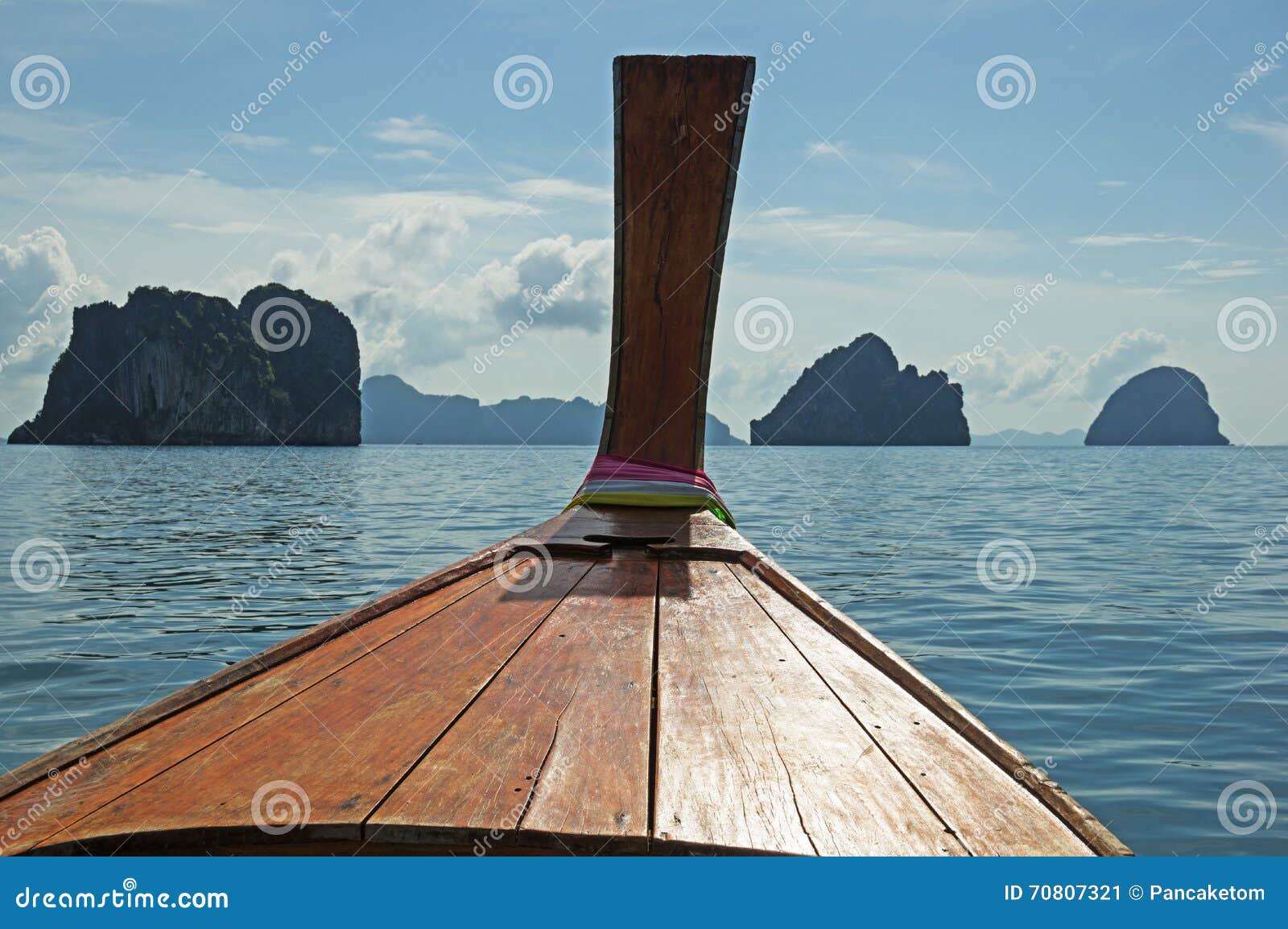 Proa del barco de Longtail imagen de archivo. Imagen de islas - 70807321