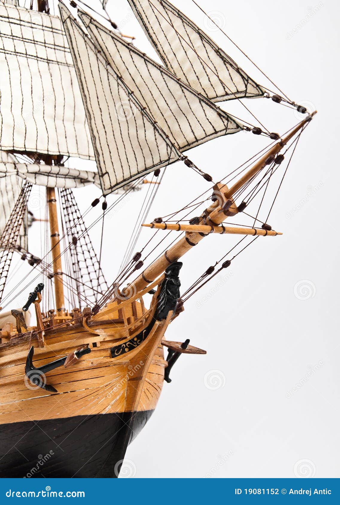 Proa del barco de vela foto de archivo. Imagen de océano - 19081152