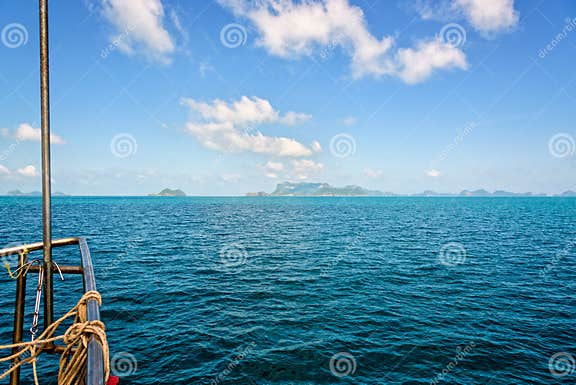 Proa do barco no mar foto de stock. Imagem de exterior - 101425430