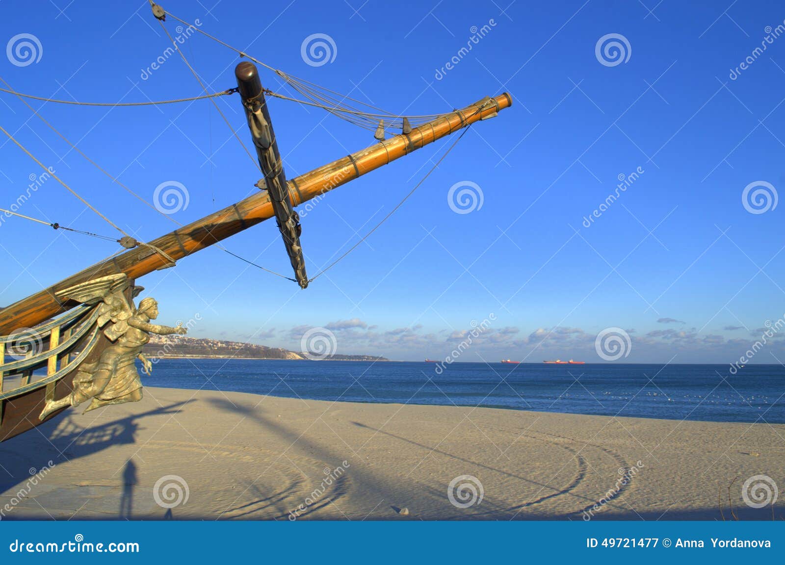 Proa do navio imagem de stock. Imagem de paisagem, cidade - 49721477