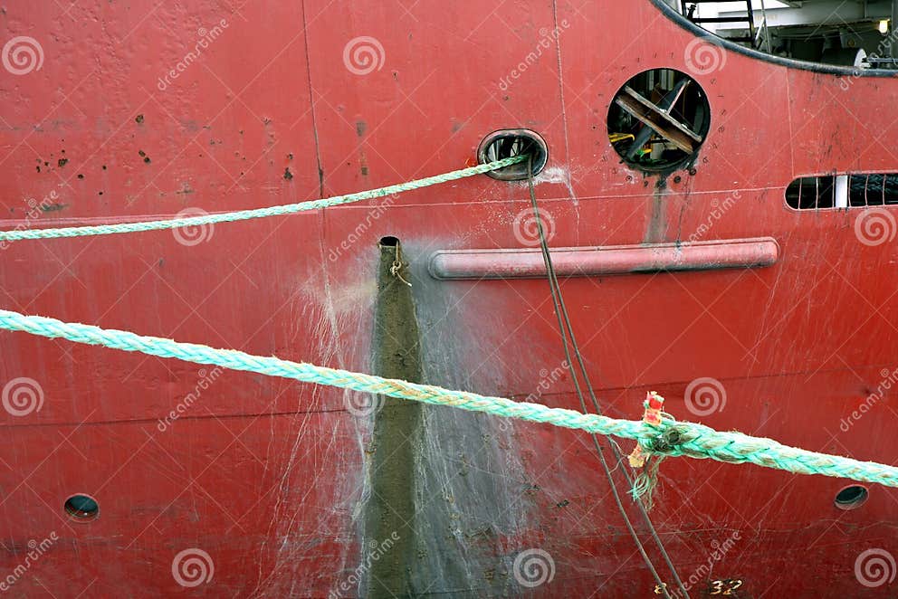 Proa do navio de carga imagem de stock. Imagem de hélice - 123534923