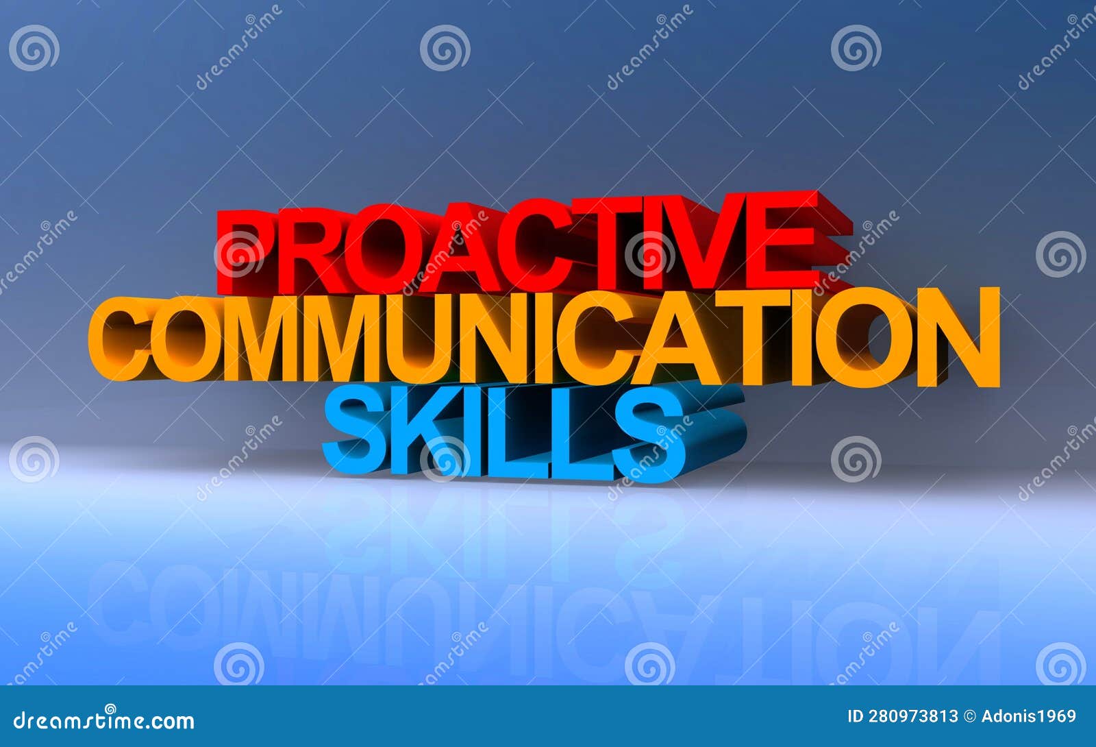 Proactive Communication Skills on Blue Stock Illustration ... Proactive Communication Skills on Blue Stock Illustration ...
