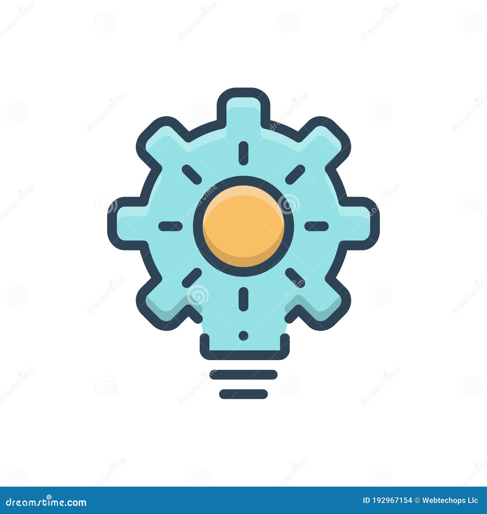 Color Illustration Icon for Proactive, Concentration and Active Stock ...
