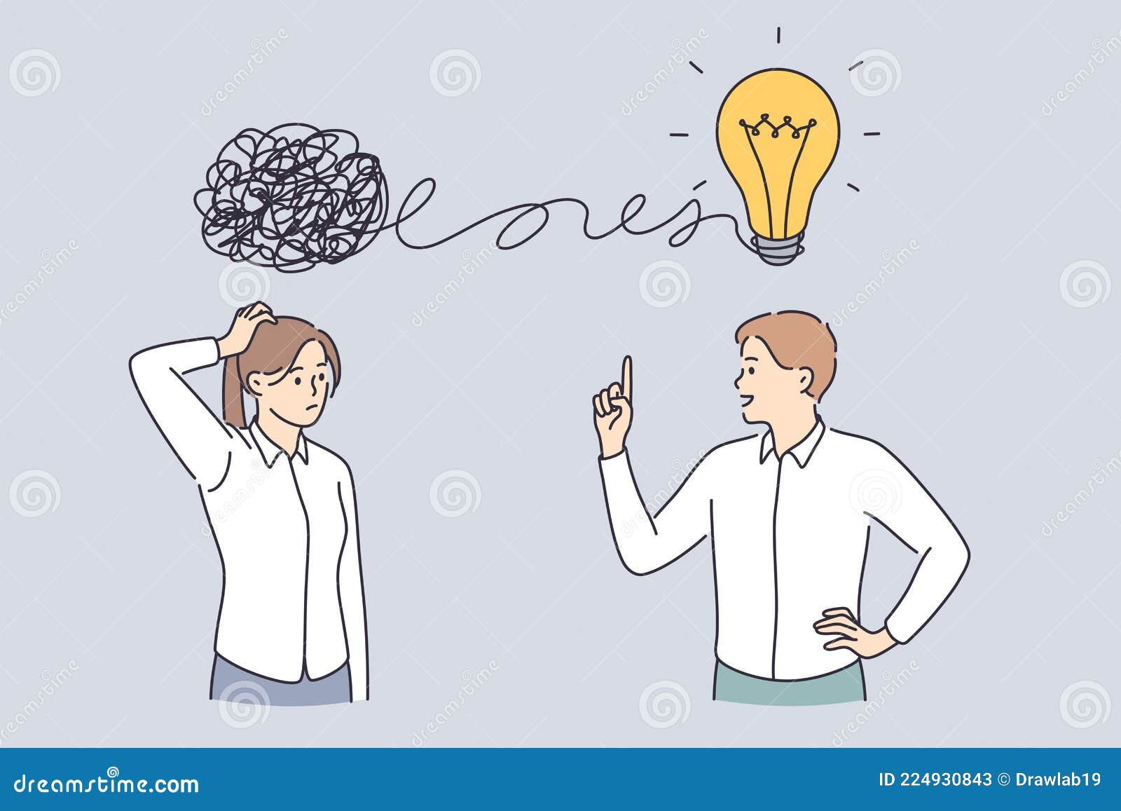 Proactive and Reactive Thinking, Chaos and Order in Mind Concept Stock ...