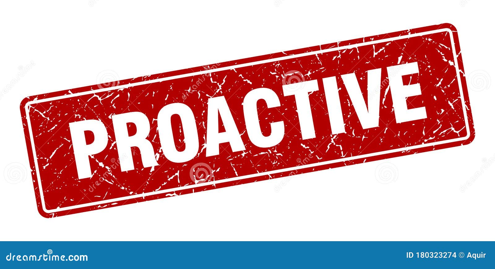 Proactive Sign. Proactive White Sticker Isolated On Gray Background ...