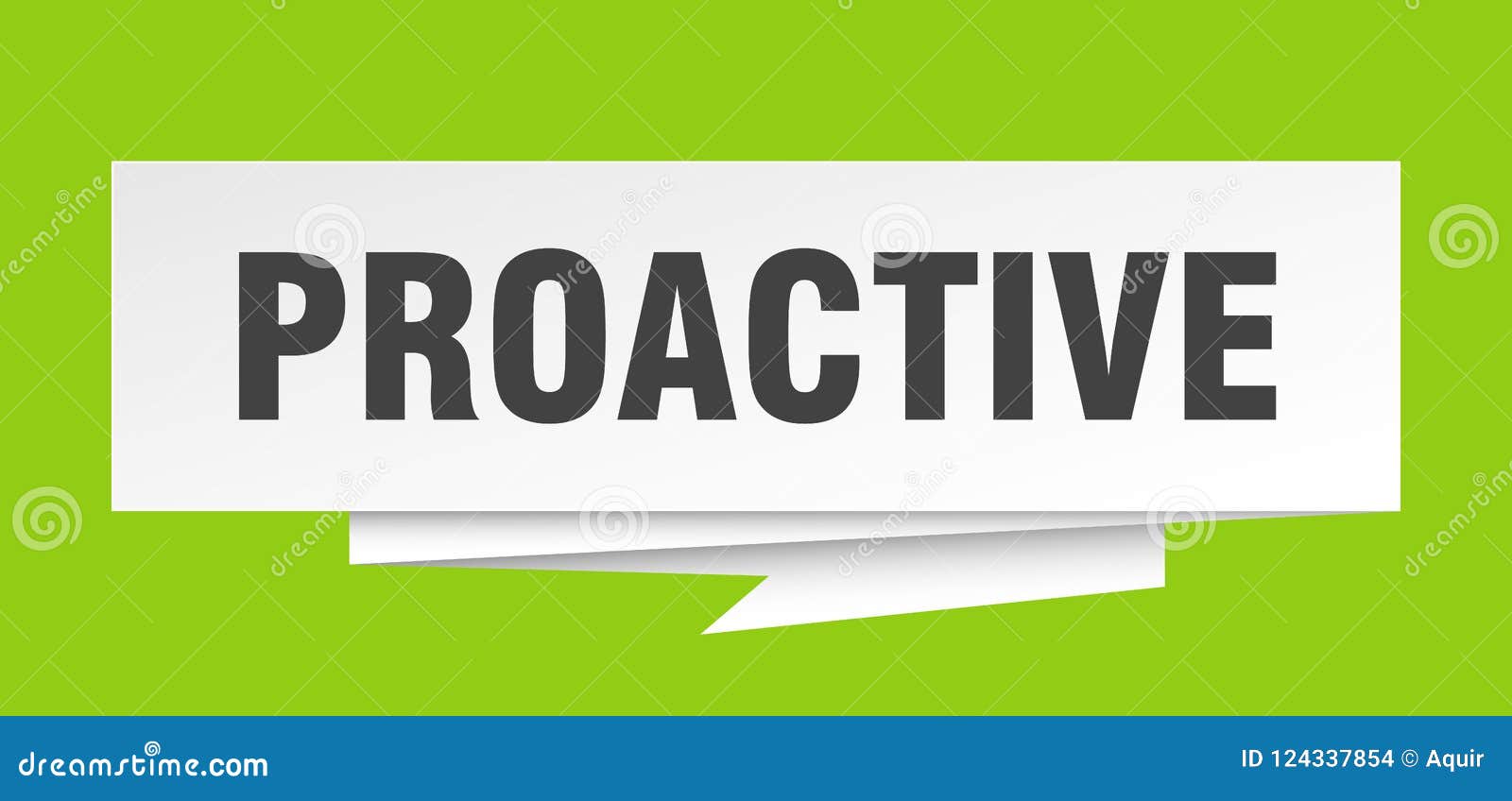 Proactive stock vector. Illustration of band, blue, vector - 124337854