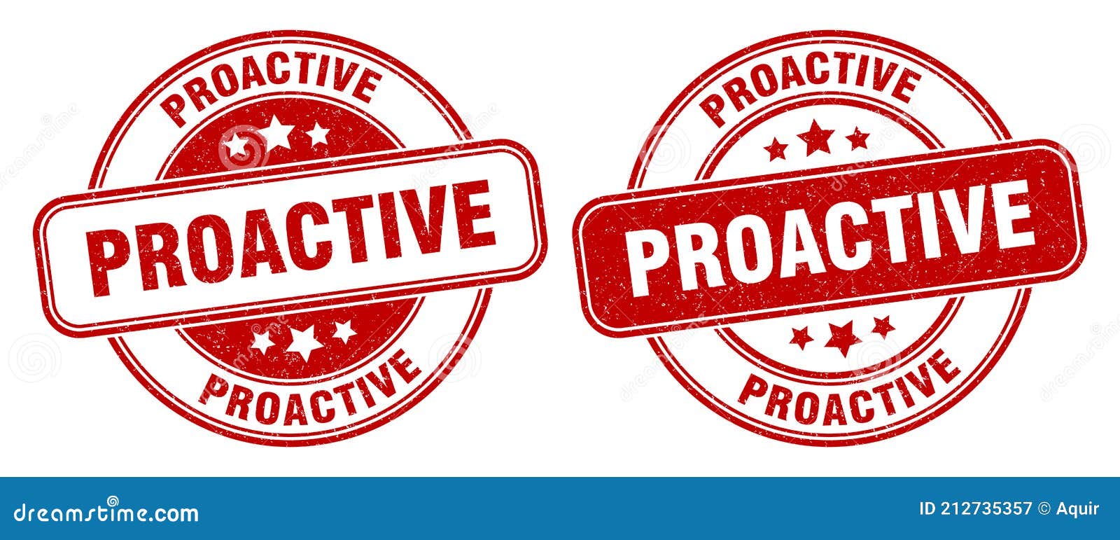 Proactive Stamp. Proactive Label. Round Grunge Sign Stock Vector ...