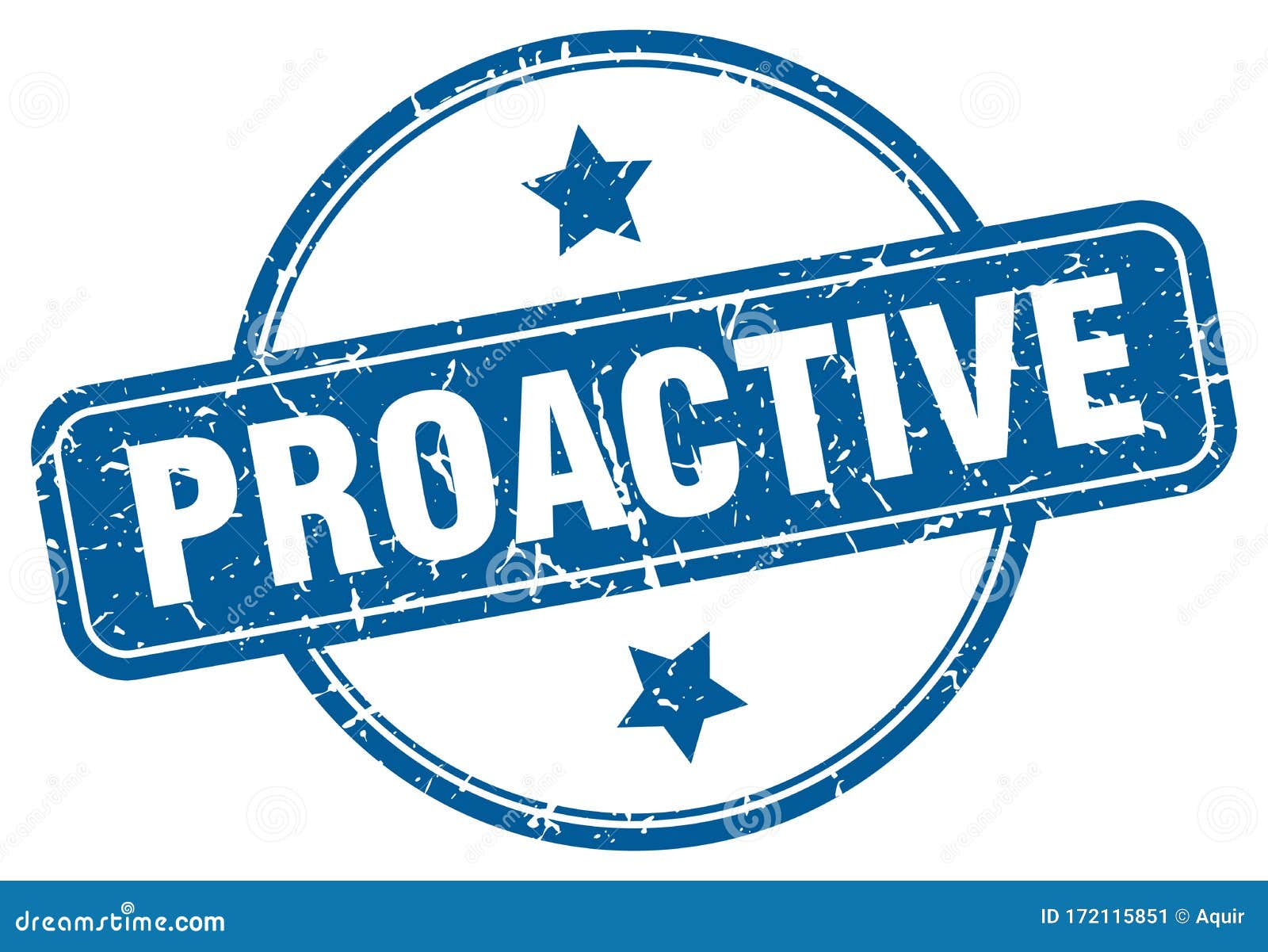 Proactive Stamp. Proactive Round Grunge Sign Stock Vector ...