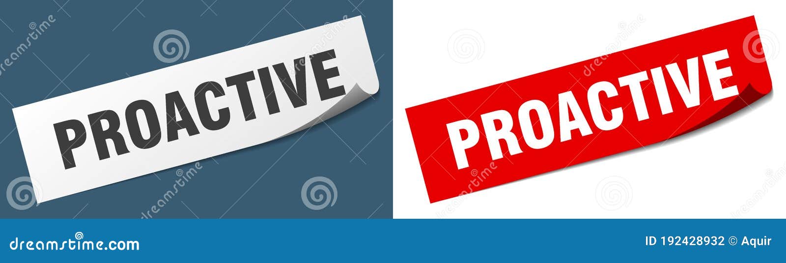 Proactive Sticker Cartoon Vector | CartoonDealer.com #120385903