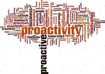 Proactivity word cloud stock vector. Illustration of difference - 172496491