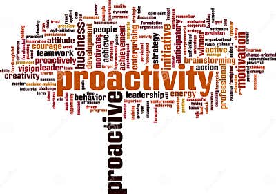 Proactivity word cloud stock vector. Illustration of difference - 172496491