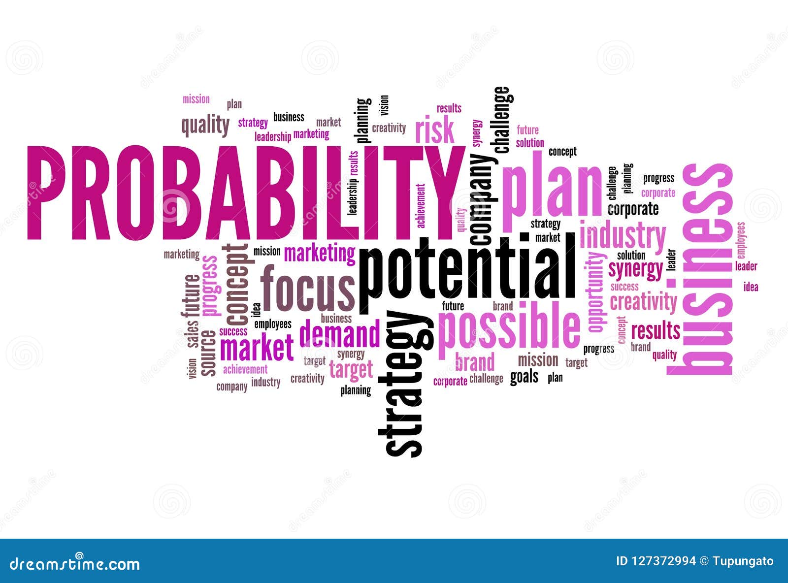 Probability In Business Word Cloud Concept 2 Stock Photo ...