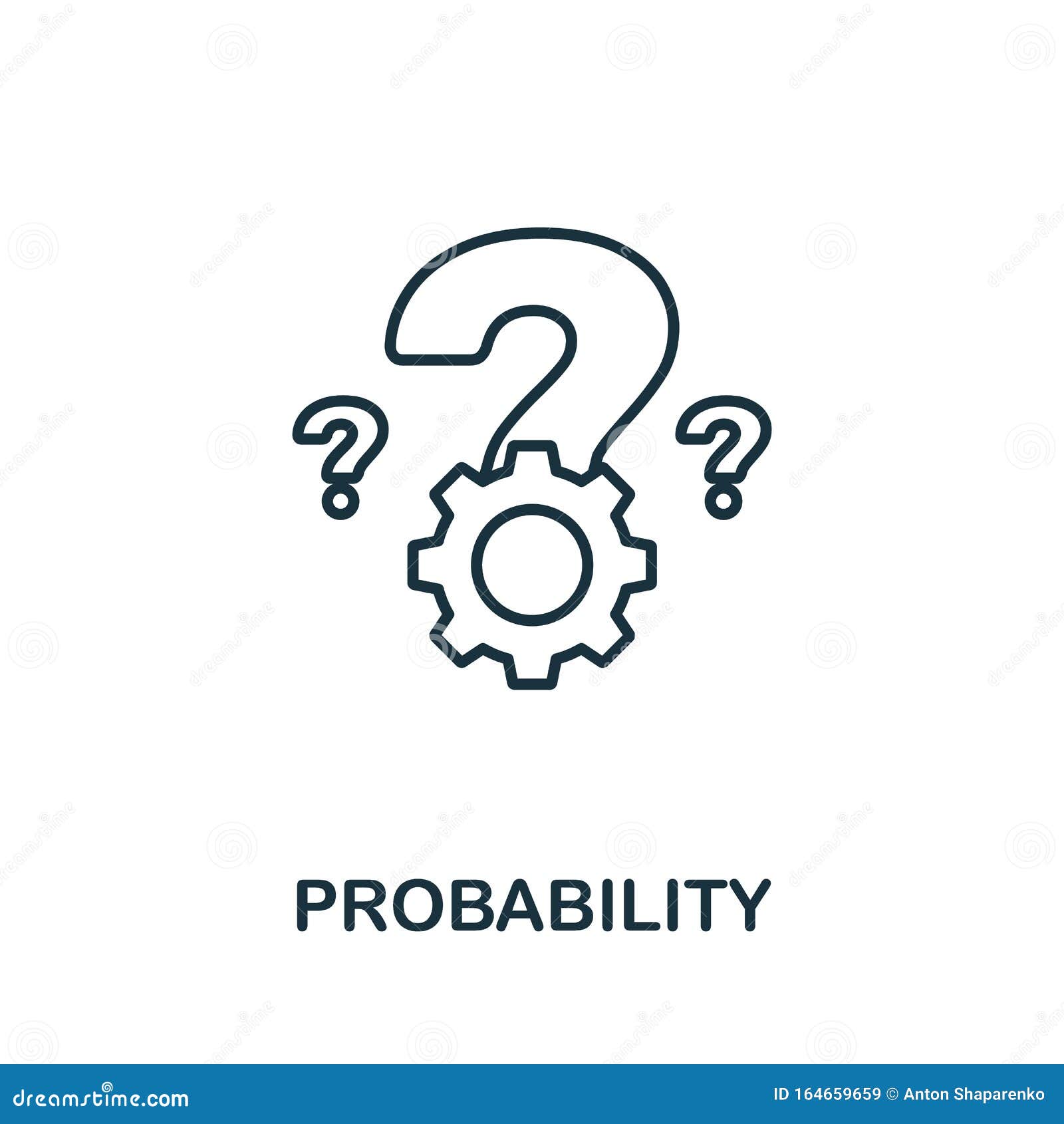 Probability Outline Icon. Thin Line Concept Element from Crm Icons ...