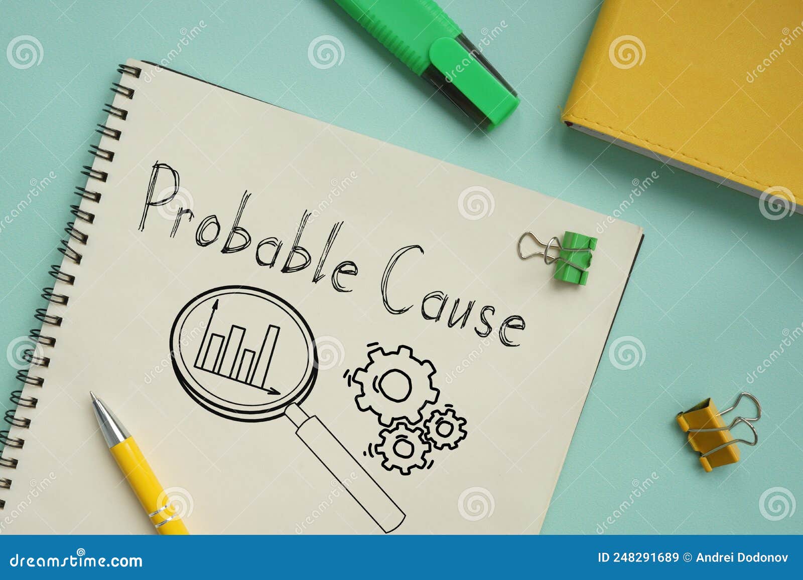 Probable Cause is Shown Using the Text Stock Image - Image of corporate ...