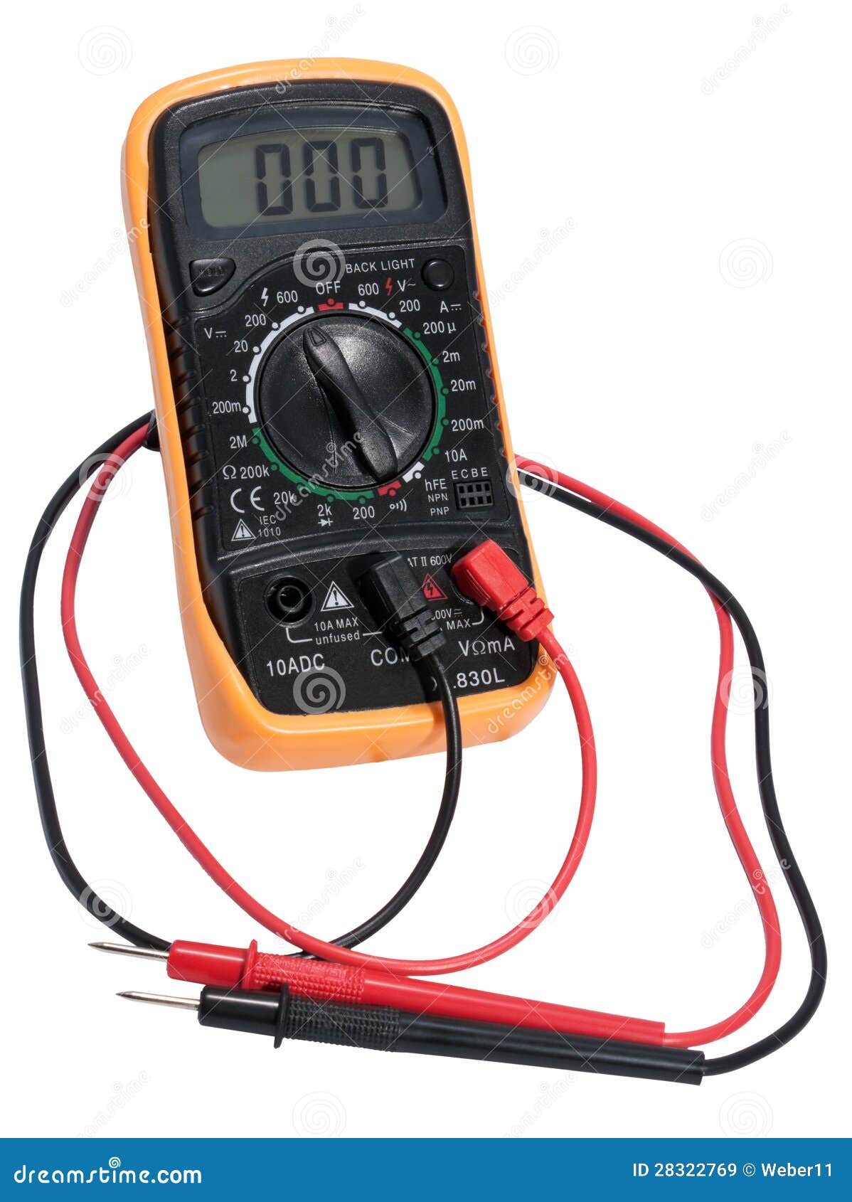 Probador Digital Eléctrico. Imagen de archivo - Imagen de medida, datos ...