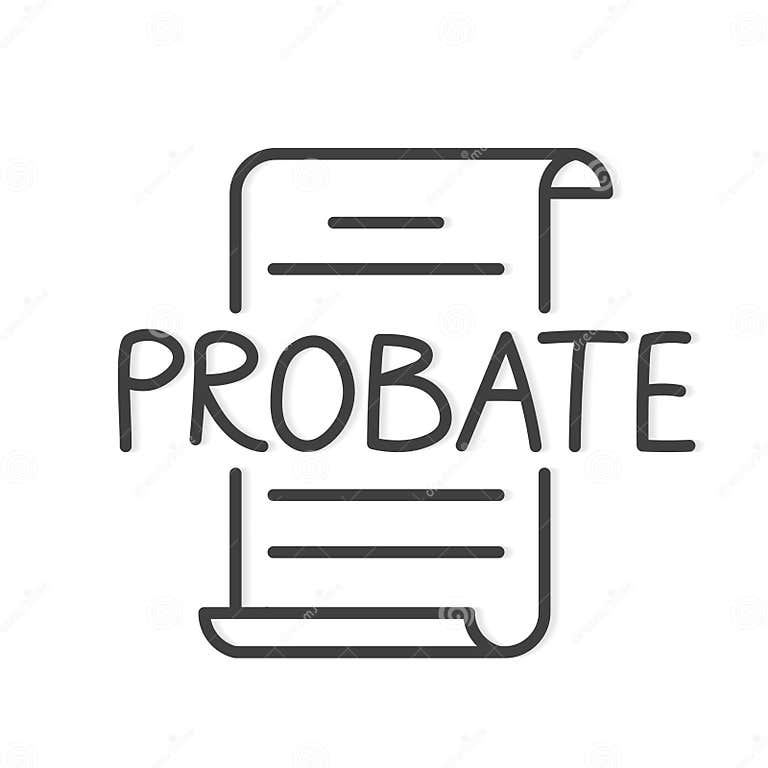 Probate word concept stock vector. Illustration of legal - 193972100