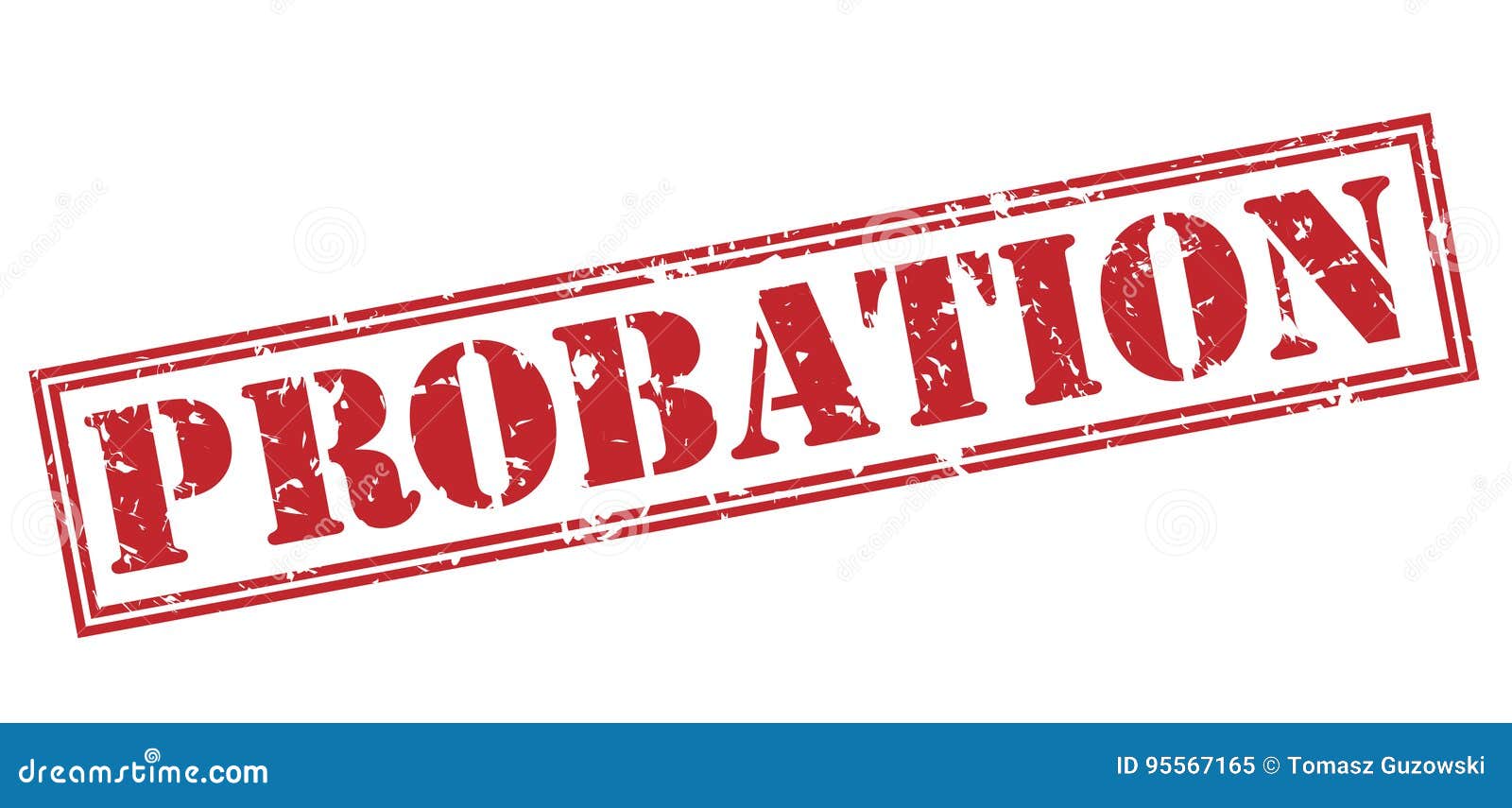 Probation red stamp stock illustration. Illustration of frame - 95567165