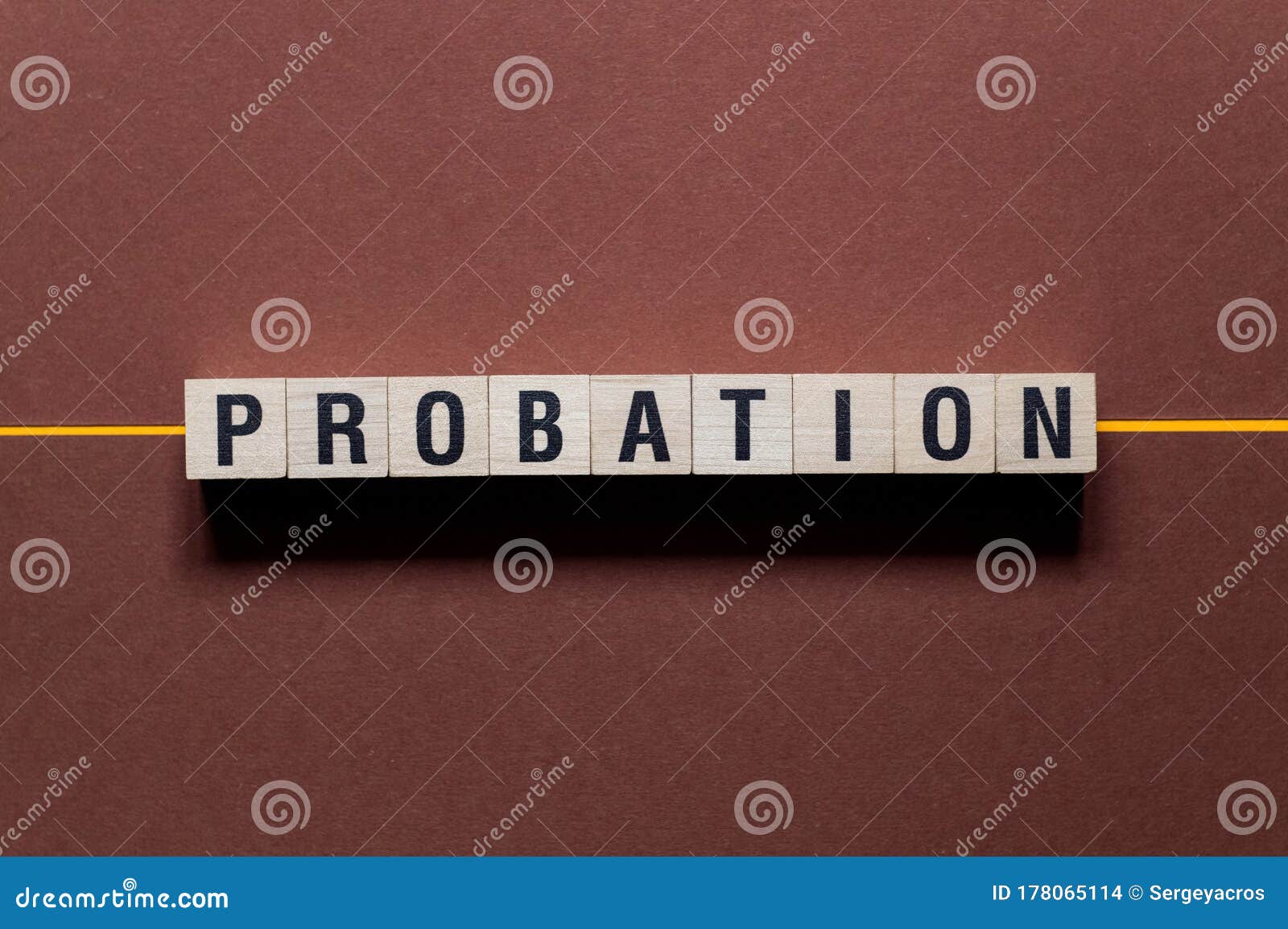 Probation Word Concept on Cubes Stock Photo - Image of investment ...