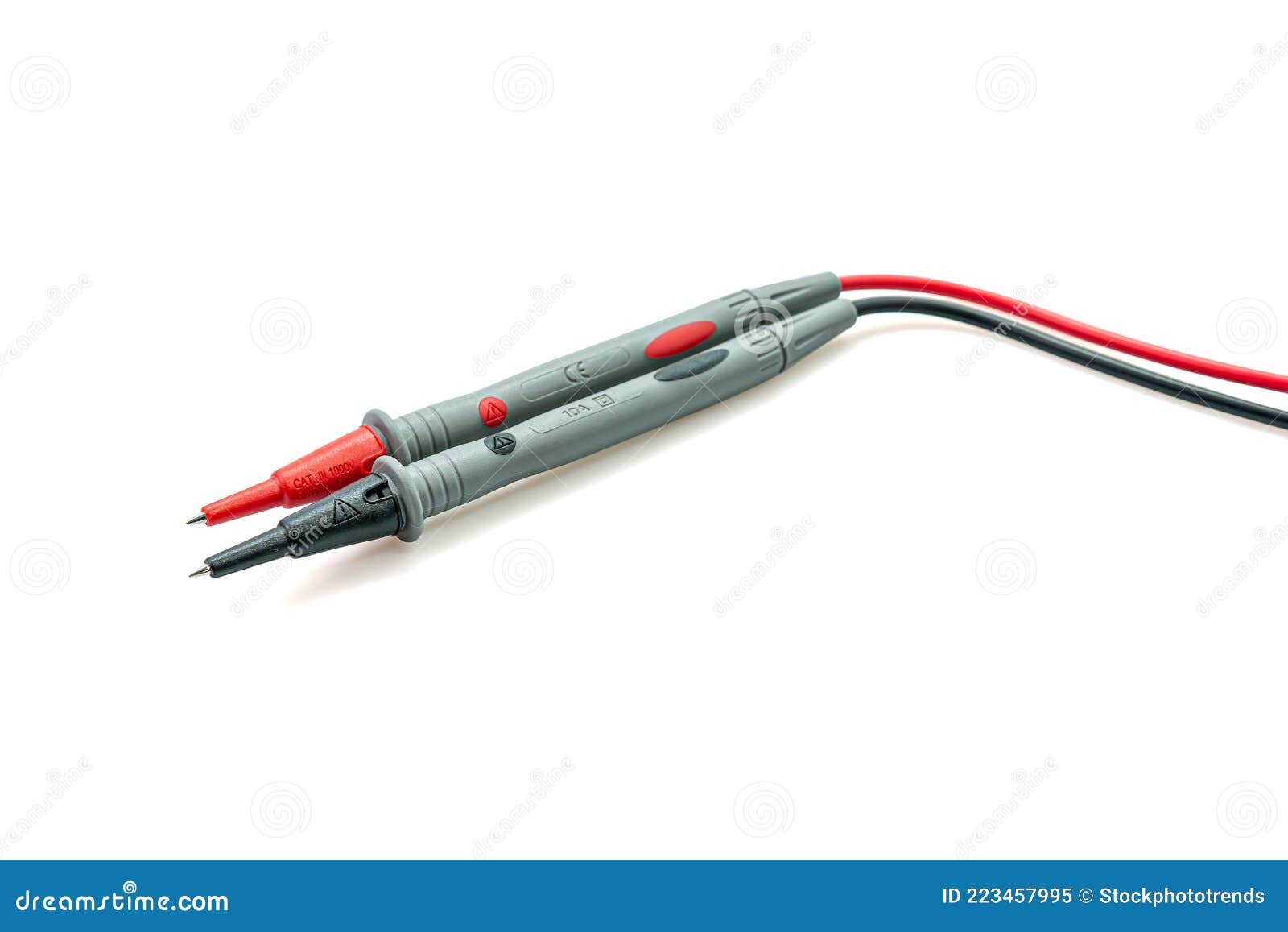 Probe for Digital Clamp Meter Isolated on White Background Stock Image ...