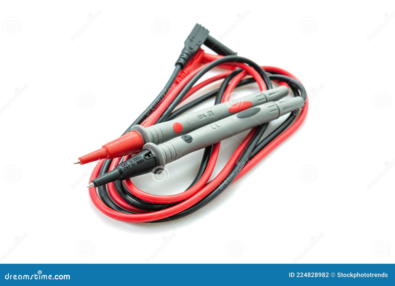 Probe for Digital Clamp Meter Isolated on White Background Stock Photo ...