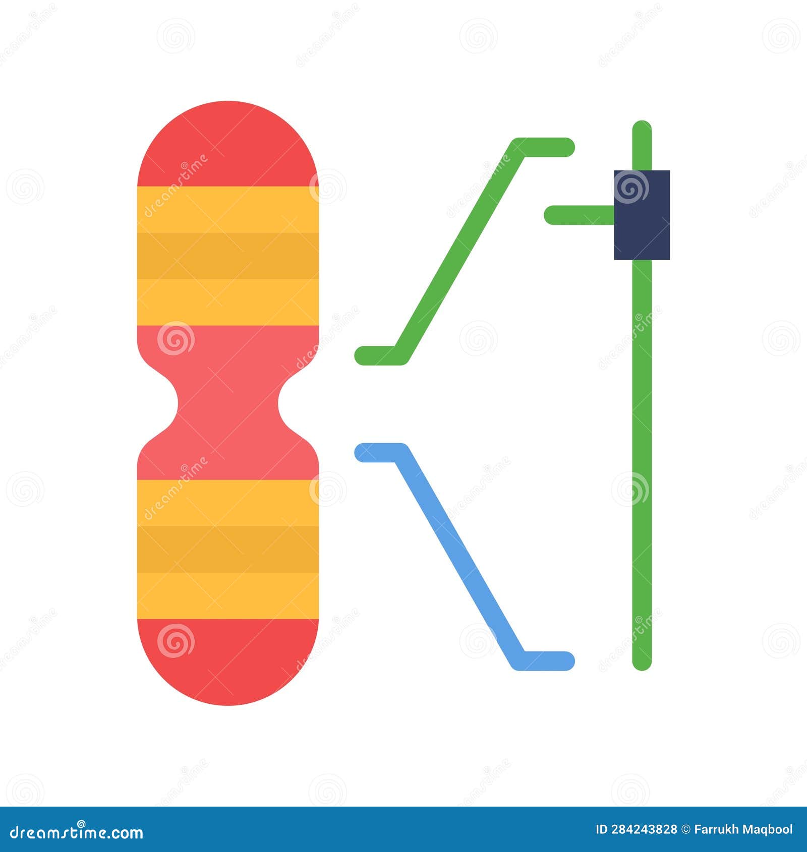 Probe Icon Image. stock vector. Illustration of dental - 284243828