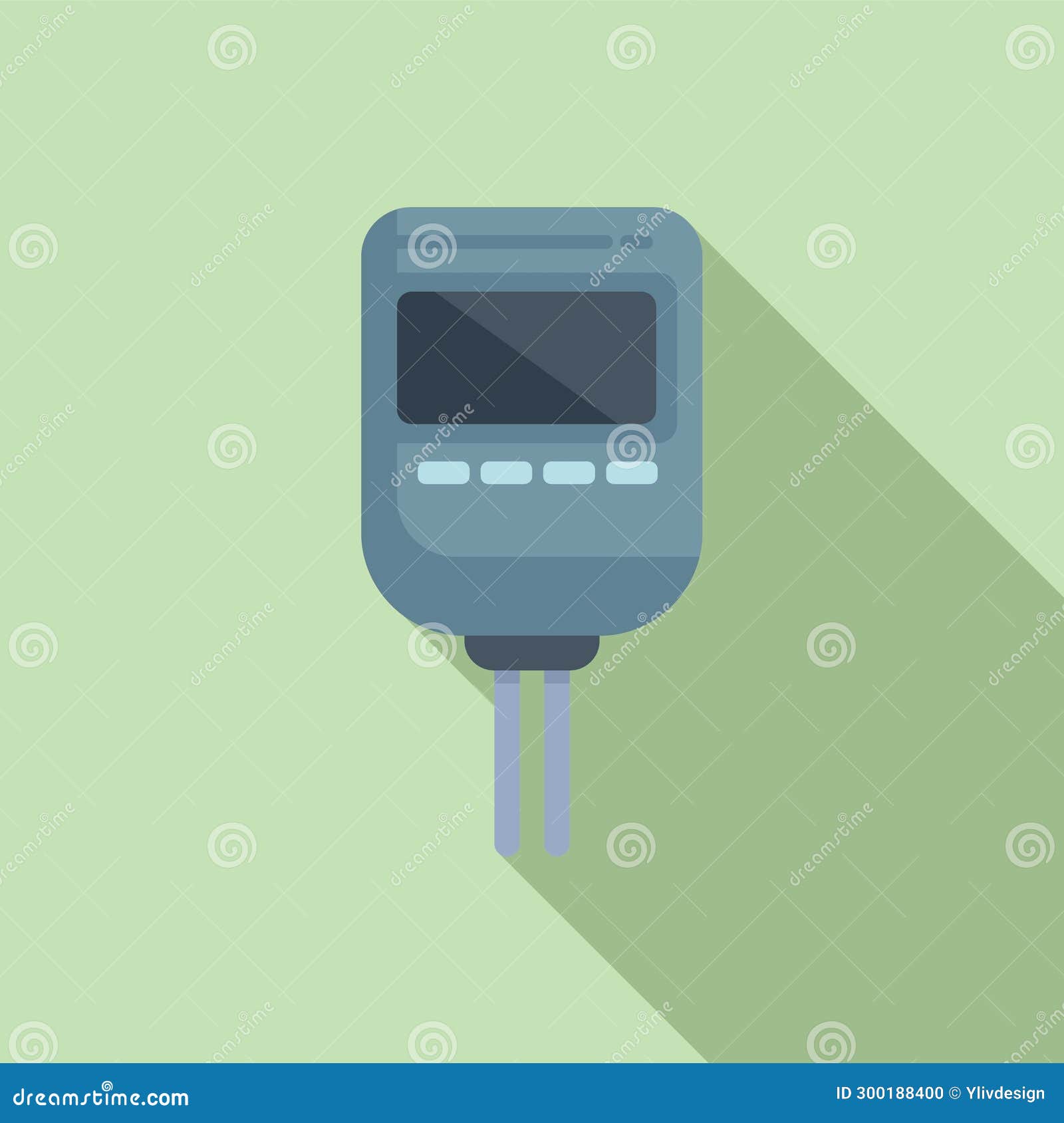 Probe Test Kit Icon Flat Vector. Ph Meter Device Stock Illustration ...