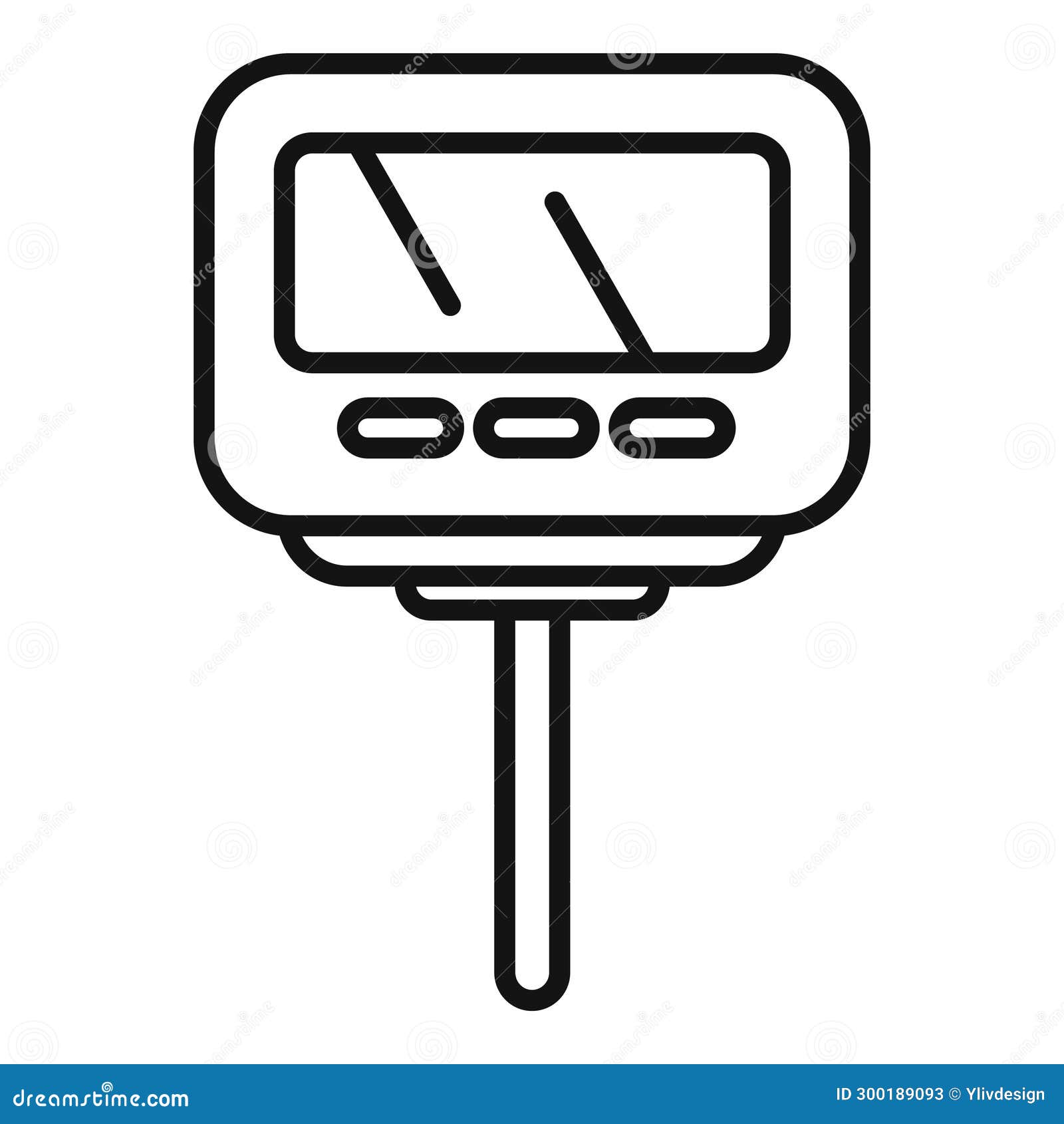 Probe Test Kit Icon Outline Vector. Ph Meter Device Stock Illustration ...