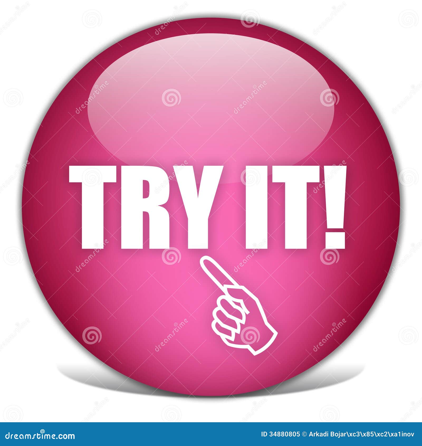 Probeer het pictogram stock illustratie. Illustration of reclame - 34880805